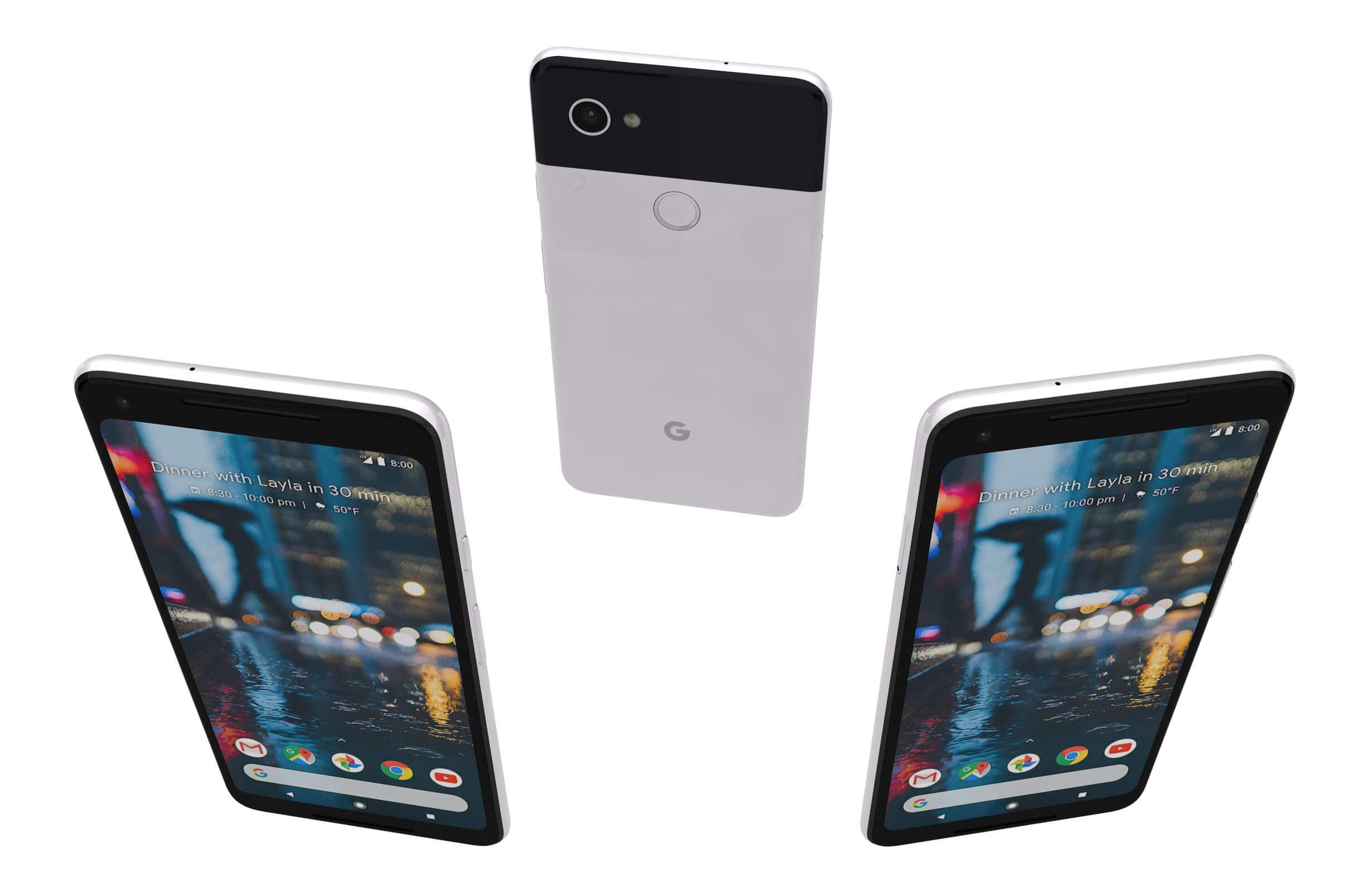 Google Pixel 2 XL Black and White - 3D Model by Rever_Art