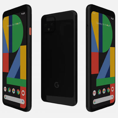 Google Pixel 4 Just Black - 3D Model by Rever_Art