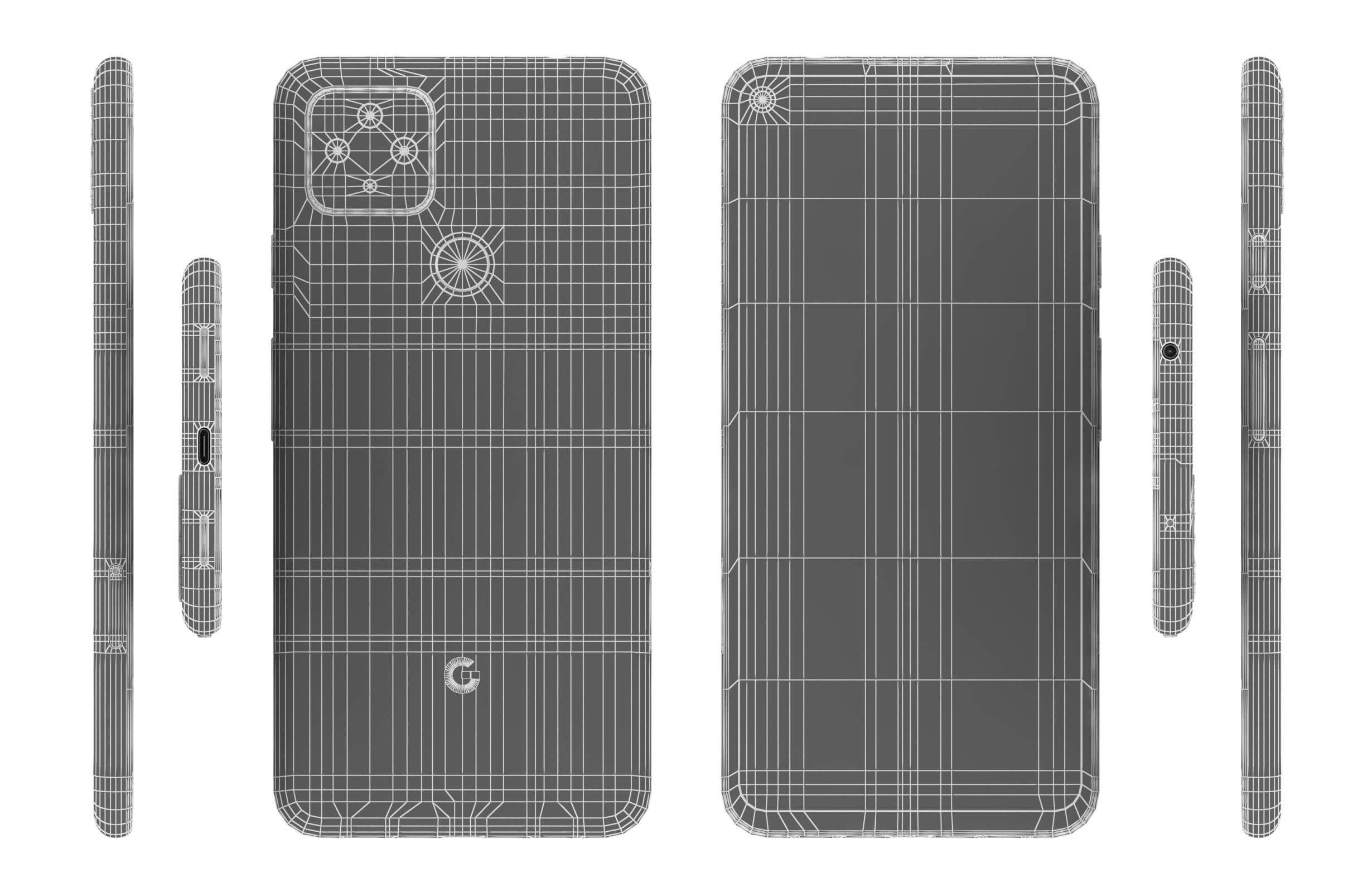 Google Pixel 4A 5G All Colors - 3D Model by Rever_Art