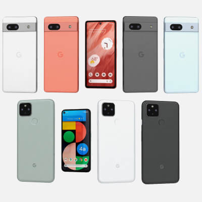 Google Pixel 4A 5G and Google Pixel 7A - 3D Model by Rever_Art