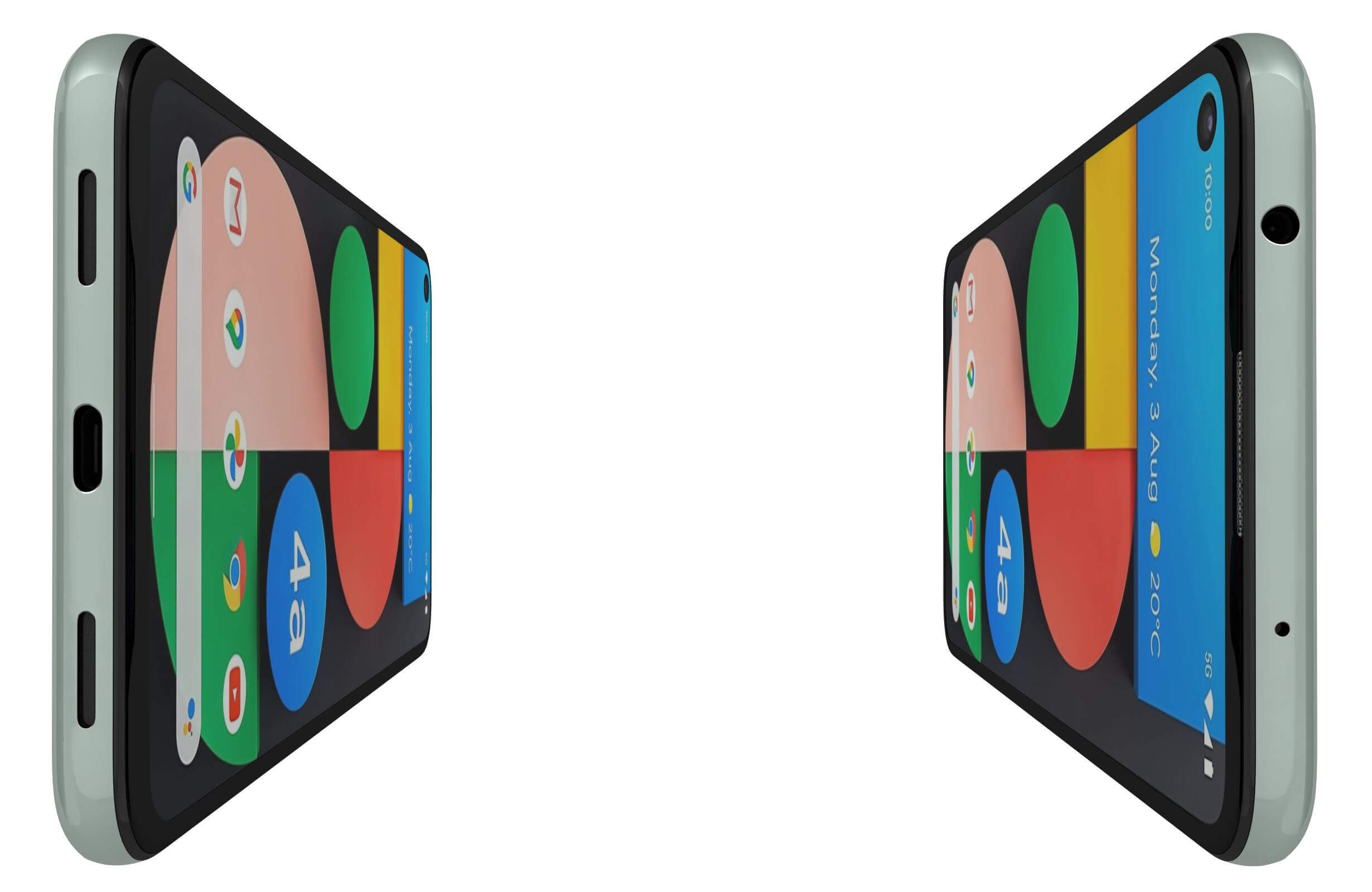 Google Pixel 4A 5G Green - 3D Model by Rever_Art