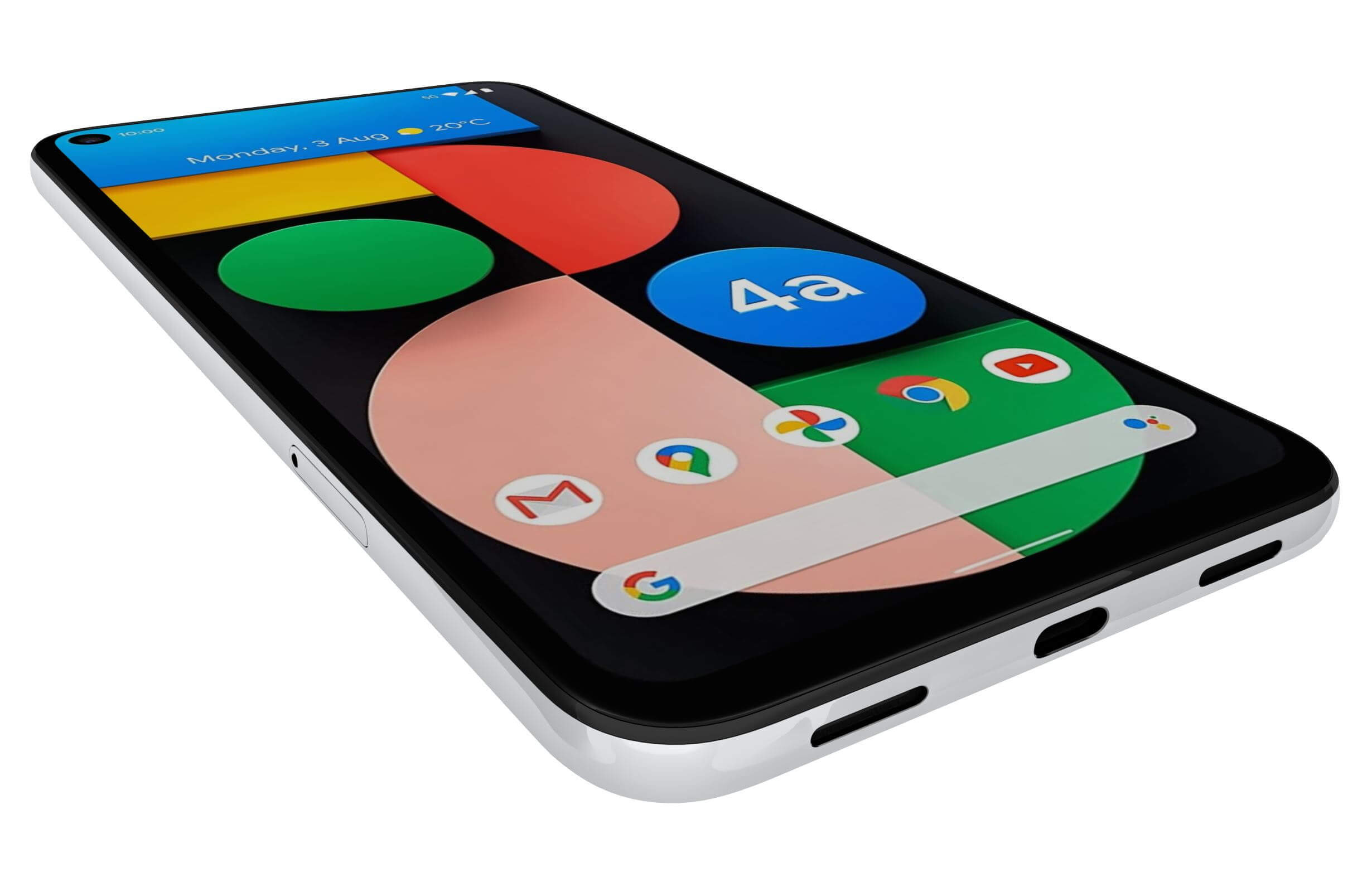 Google Pixel 4A 5G White - 3D Model by Rever_Art