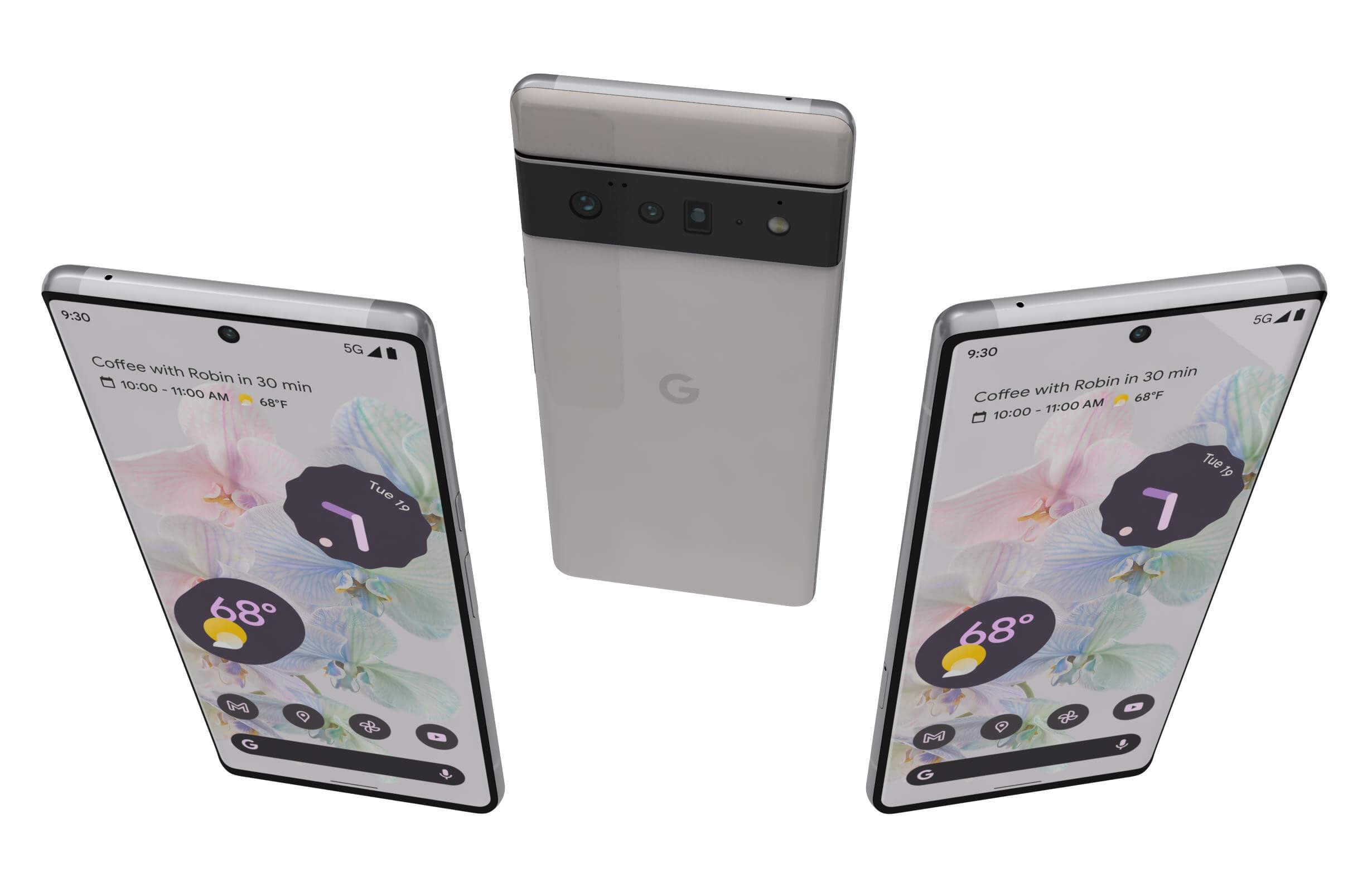 Google Pixel 6 Pro Cloudy White - 3D Model by Rever_Art