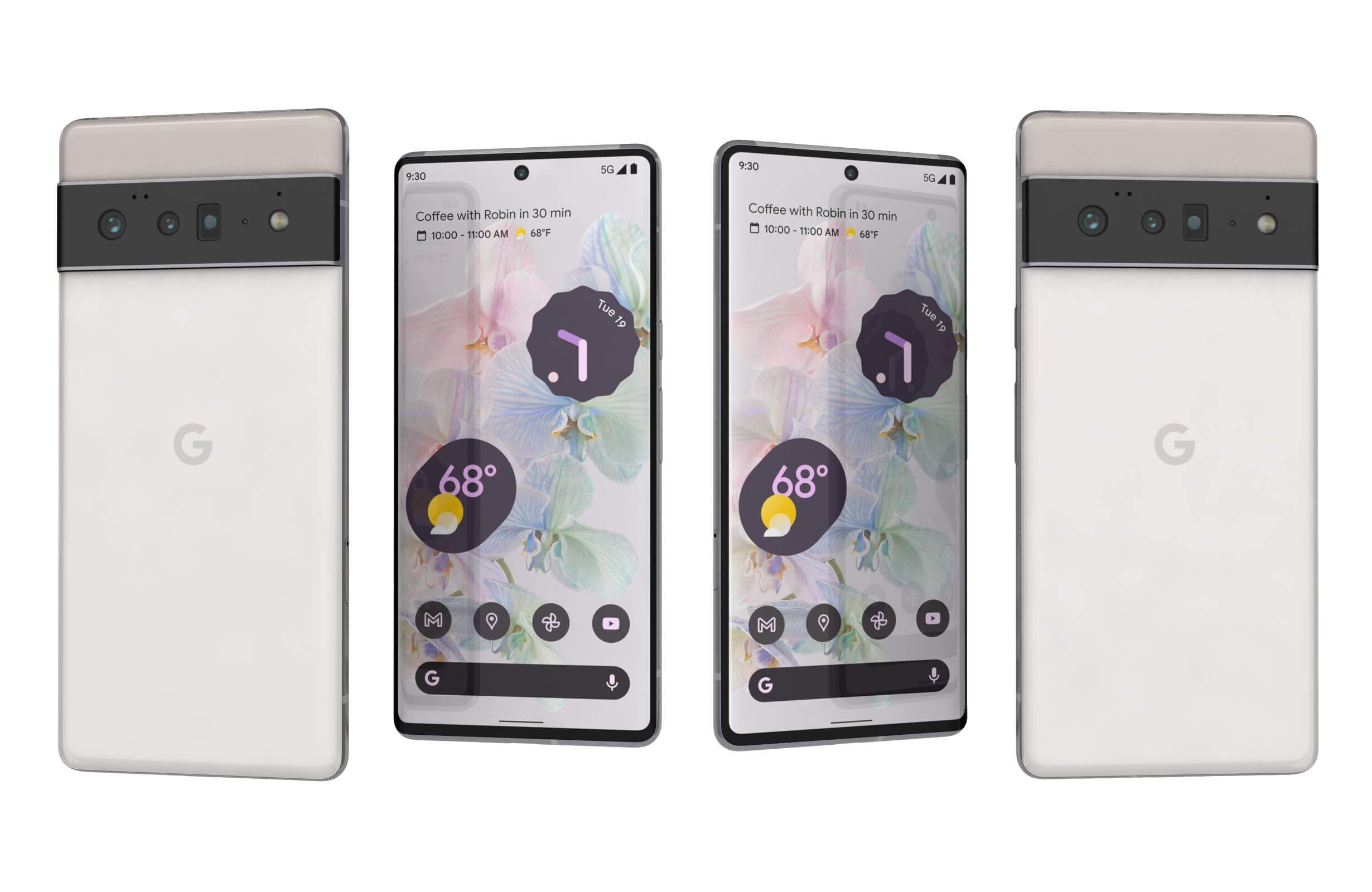 Google Pixel 6 Pro Cloudy White - 3D Model by Rever_Art