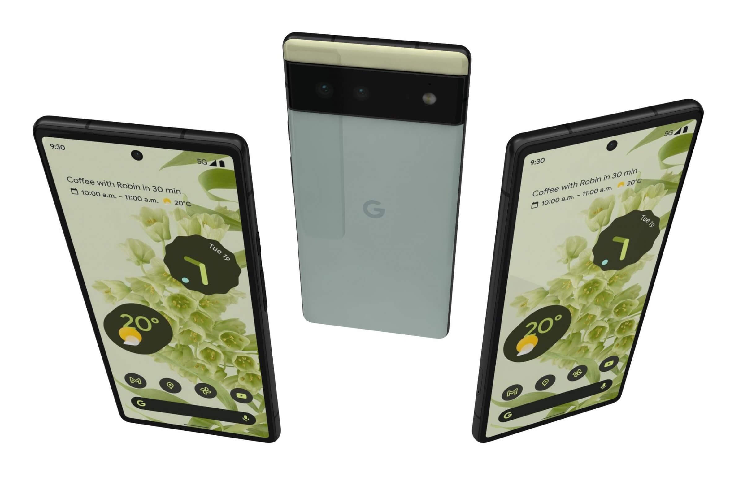 Google Pixel 6 Sorta Seafoam - 3D Model by Rever_Art