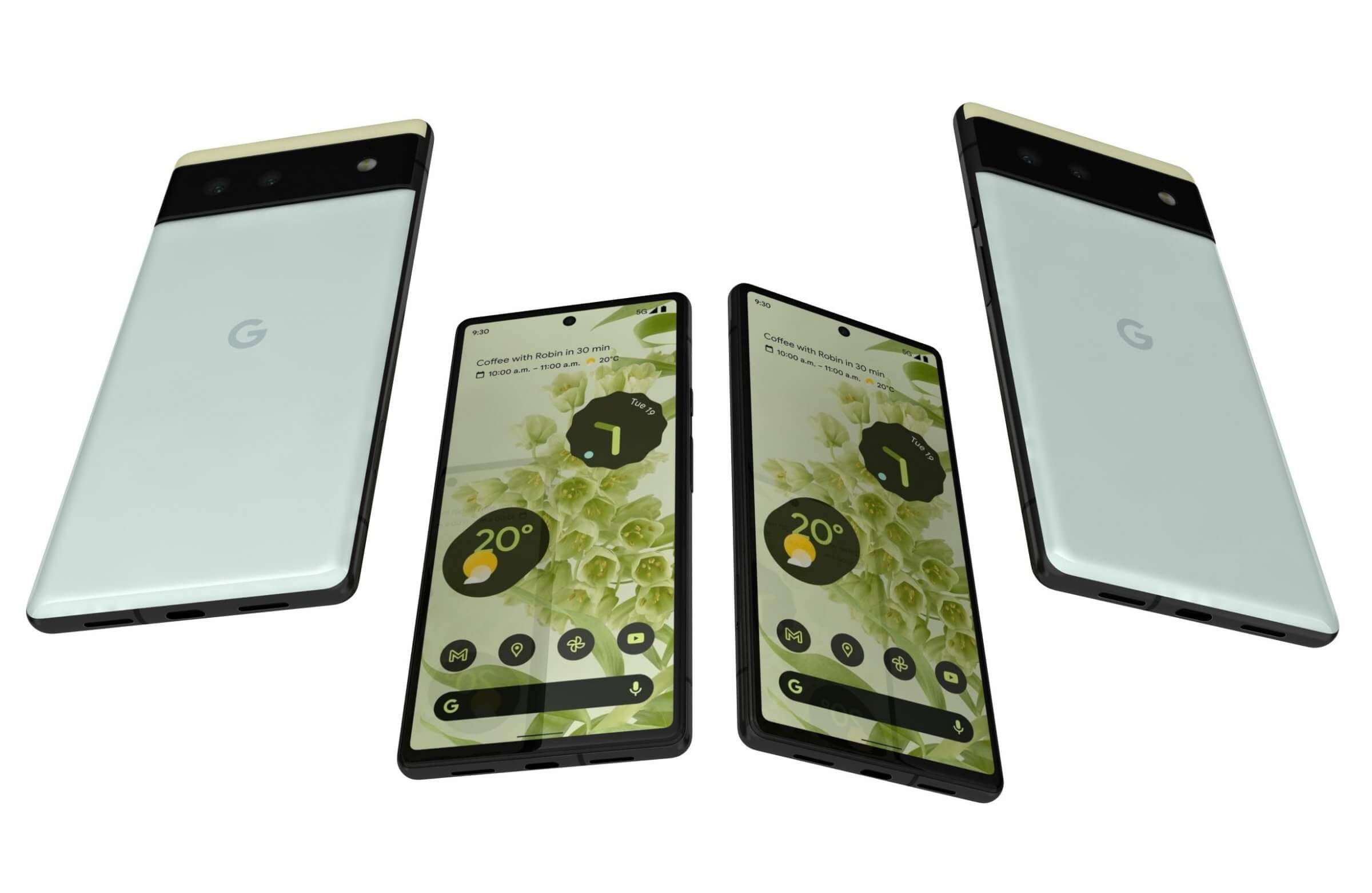 Google Pixel 6 Sorta Seafoam - 3D Model by Rever_Art