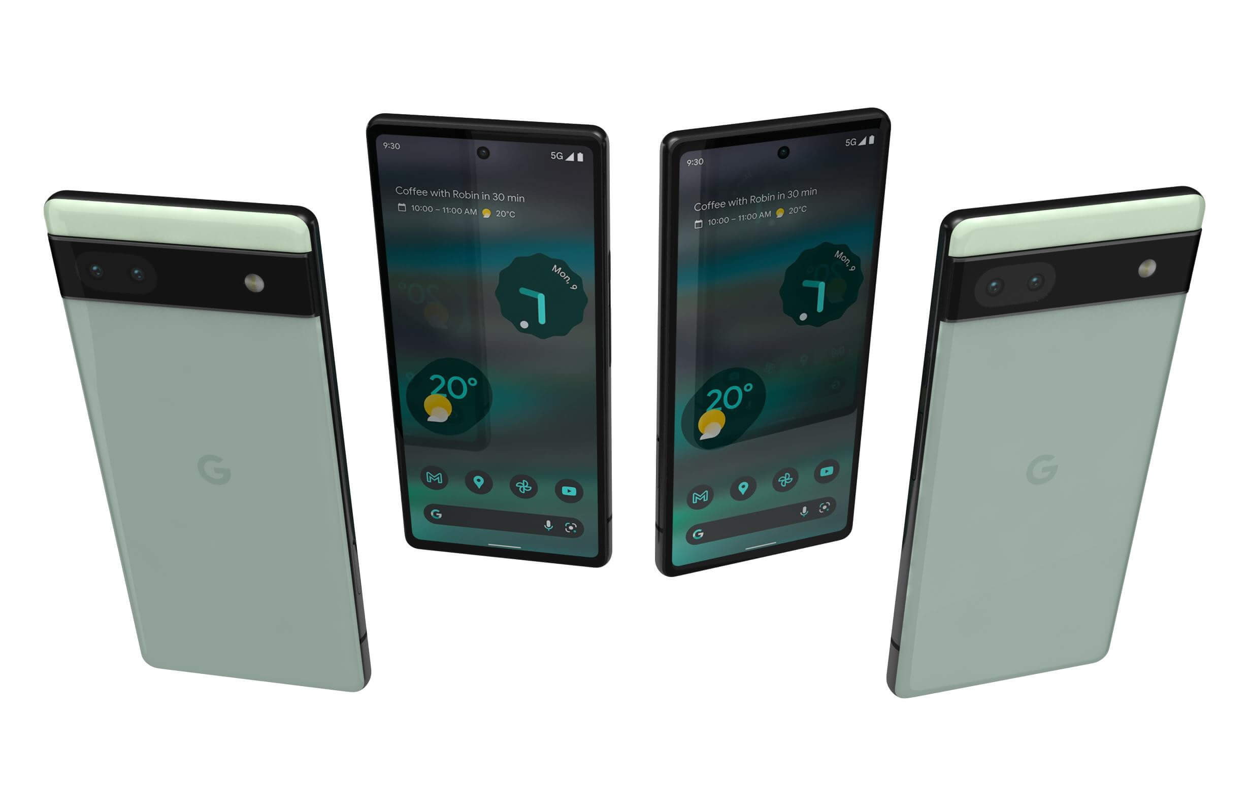 Google Pixel 6a Sorta Seafoam - 3D Model by Rever_Art