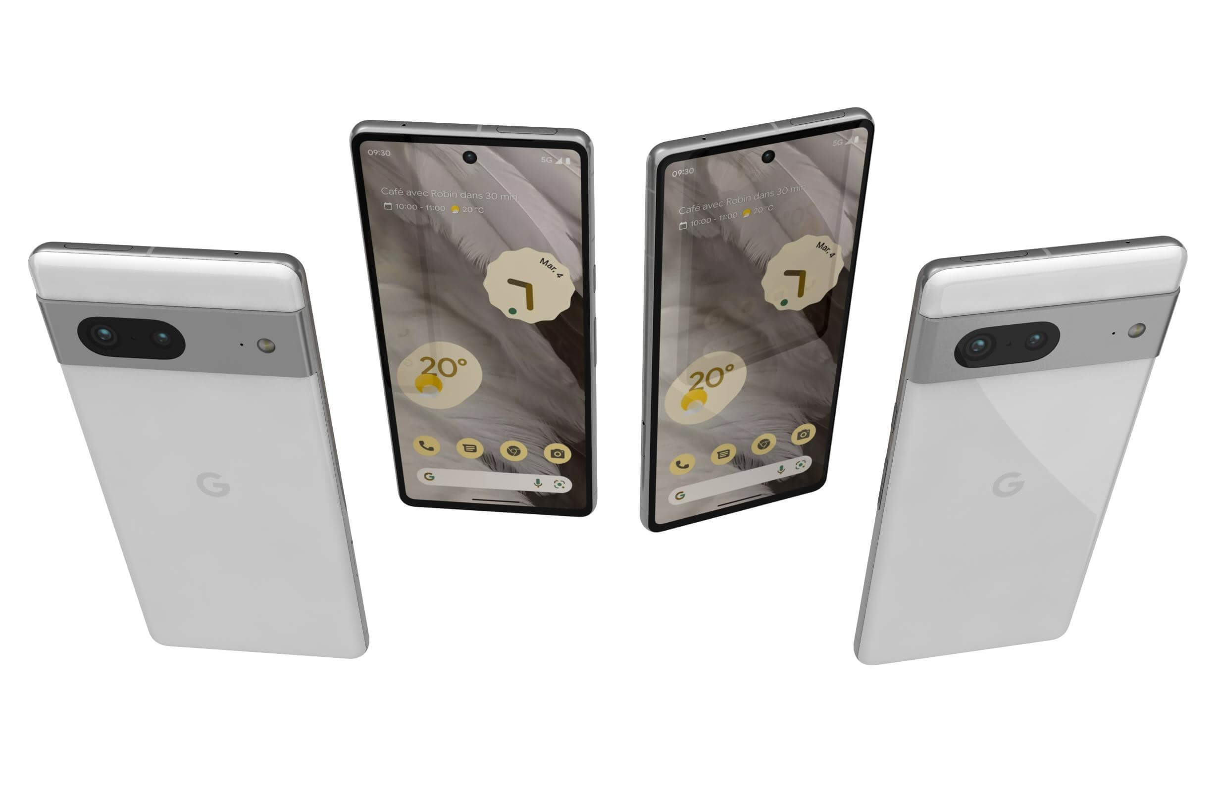 Google Pixel 7 White - 3D Model by Rever_Art