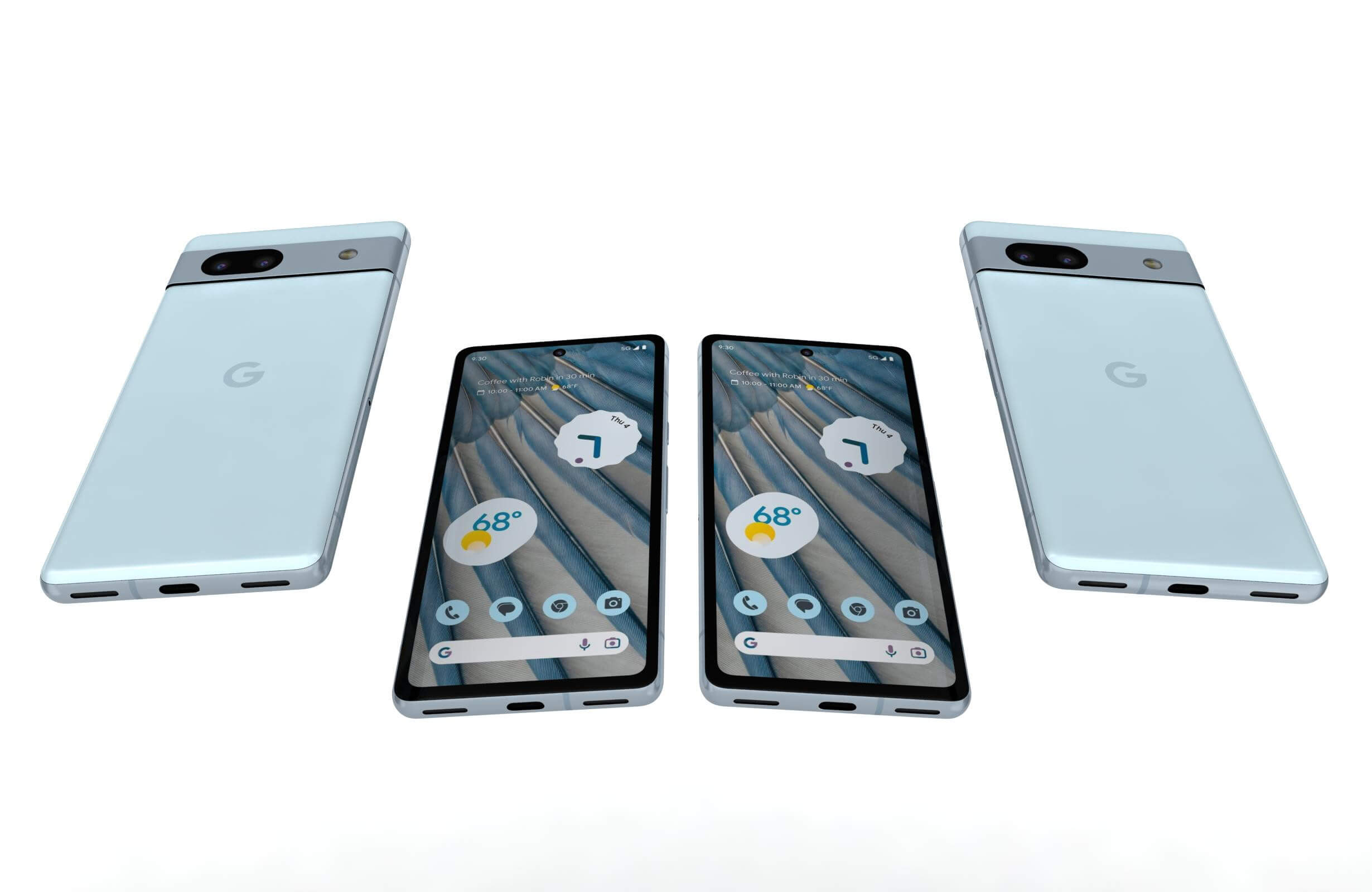 Google Pixel 7A Blue - 3D Model by Rever_Art