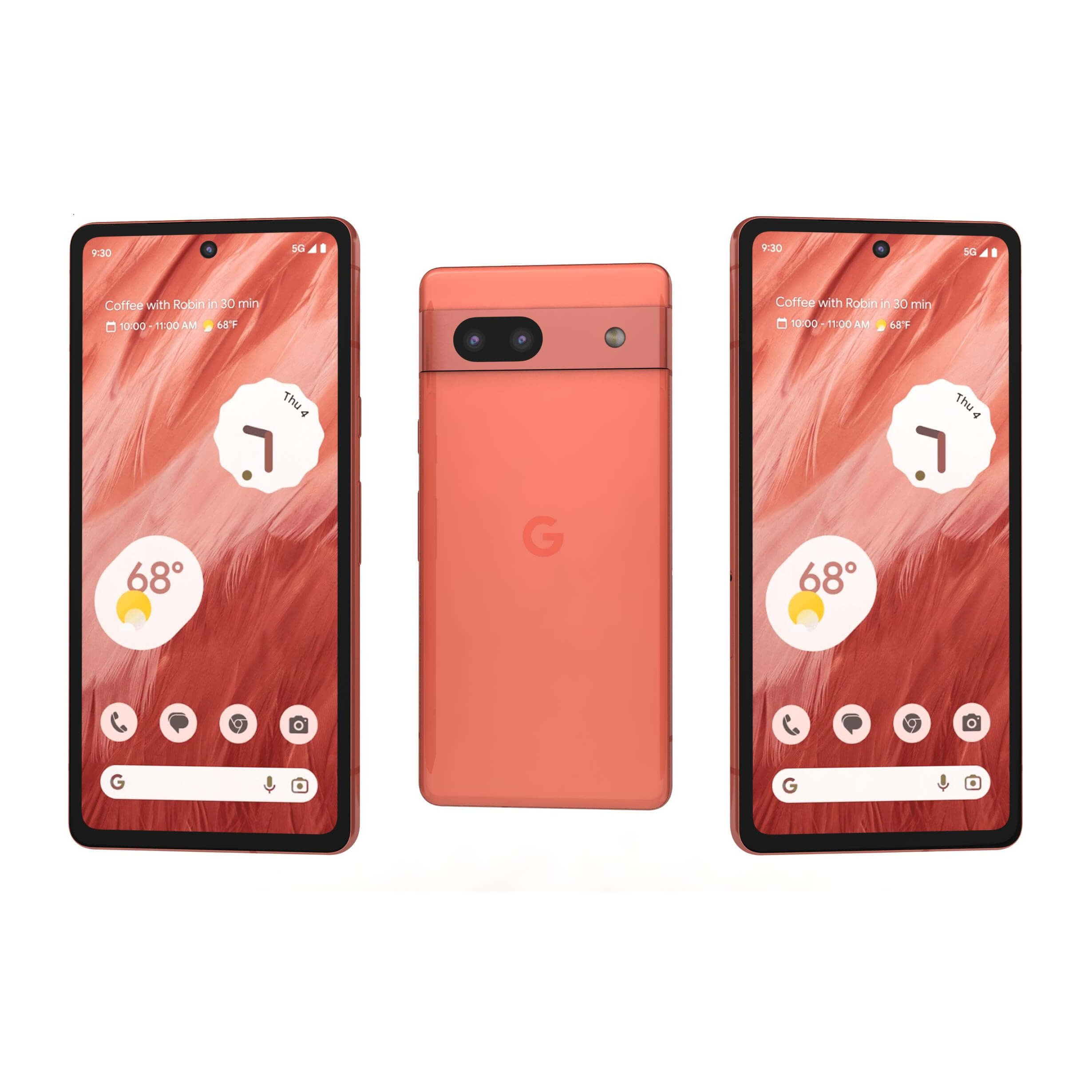 Google Pixel 7A Kinda Coral - 3D Model by Rever_Art