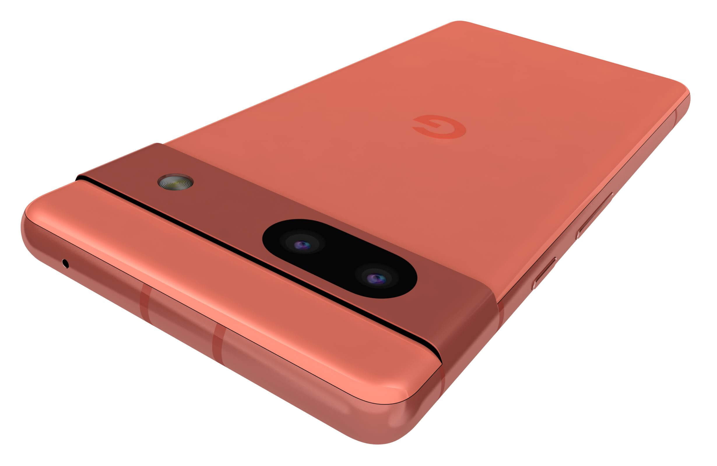 Google Pixel 7A Kinda Coral - 3D Model by Rever_Art