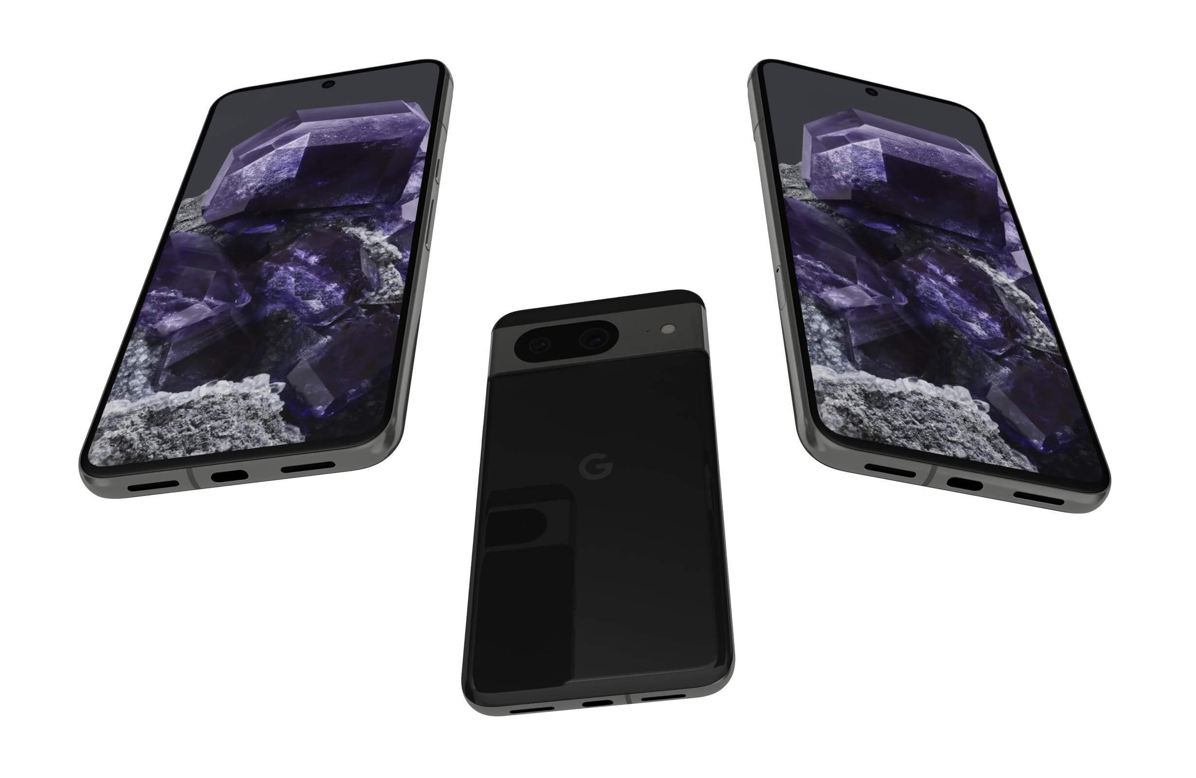 Google Pixel 8 Black Obsidian - 3D Model by Rever_Art