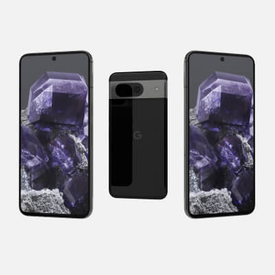 Google Pixel 8 Black Obsidian - 3D Model by Rever_Art
