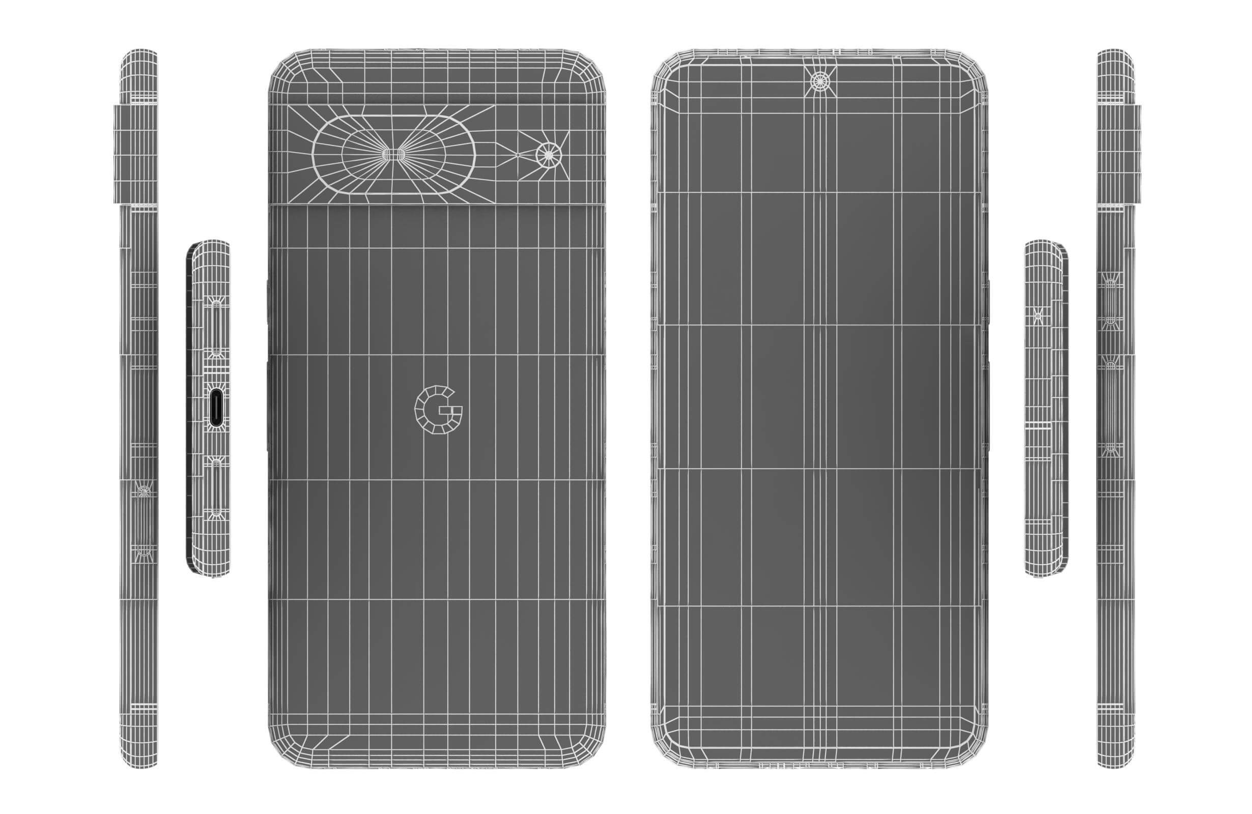 Google Pixel 8 Gray - 3D Model by Rever_Art