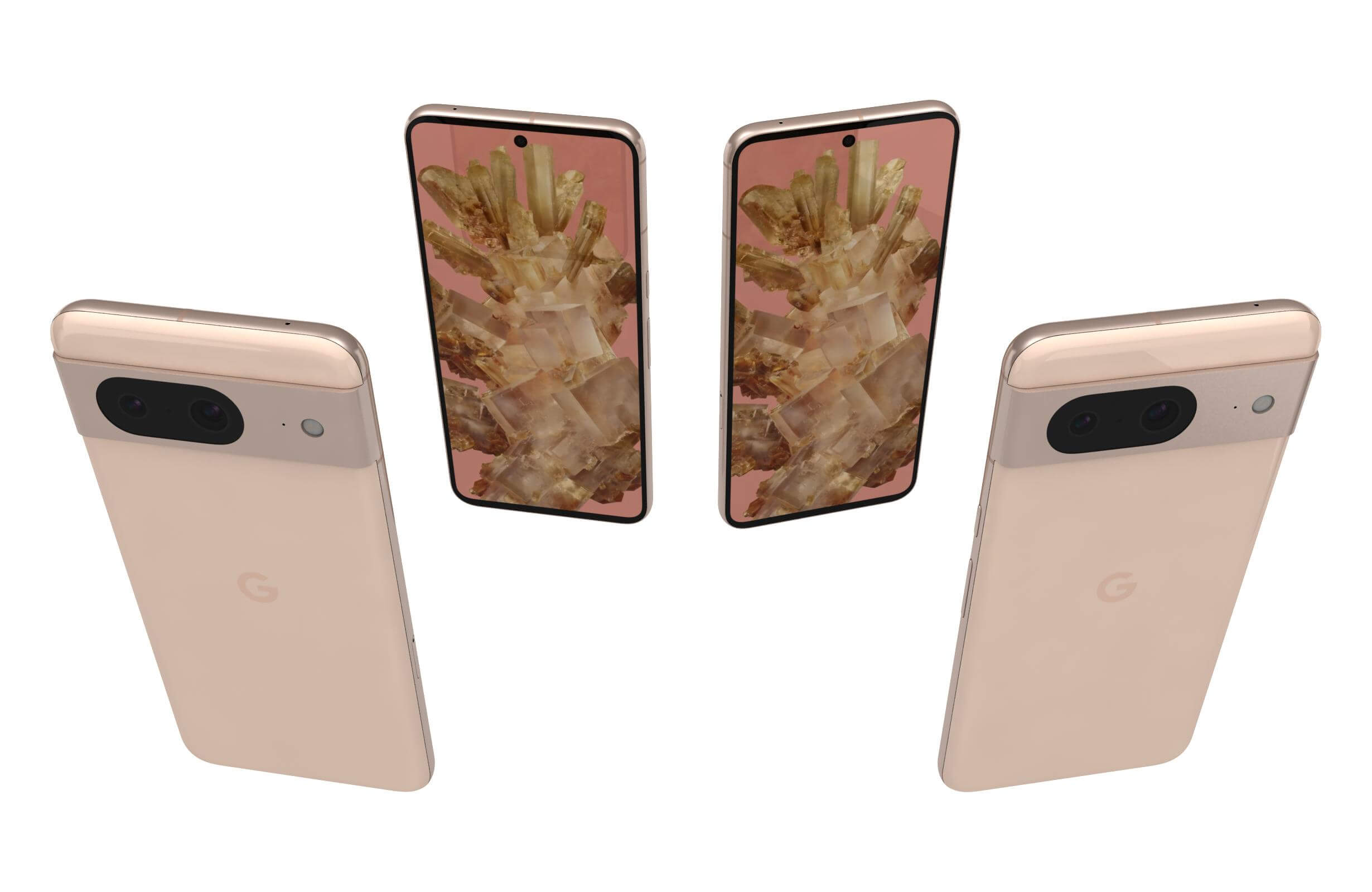 Google Pixel 8 Peony Rose - 3D Model by Rever_Art