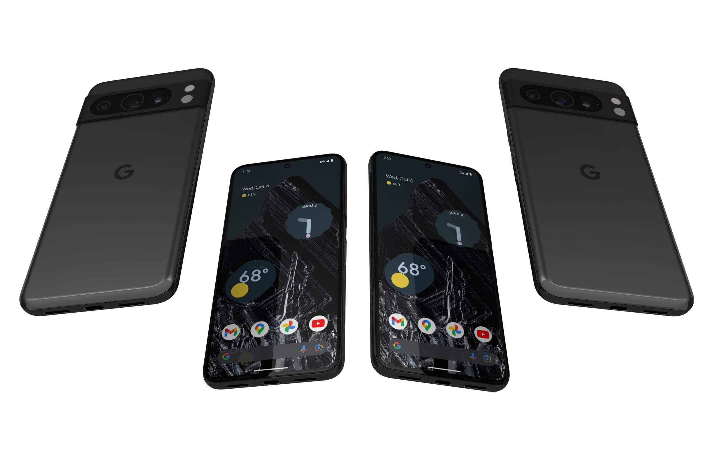 Google Pixel 8 Pro Obsidian Black - 3D Model by Rever_Art