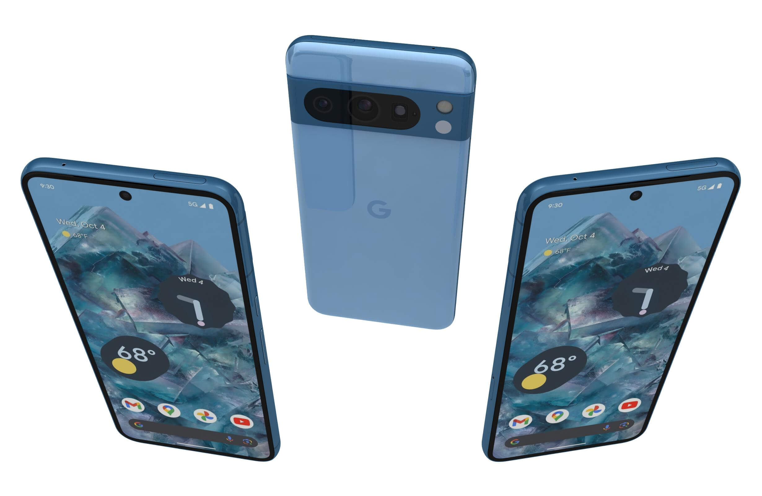 Google Pixel 8 Pro Sky Blue - 3D Model by Rever_Art
