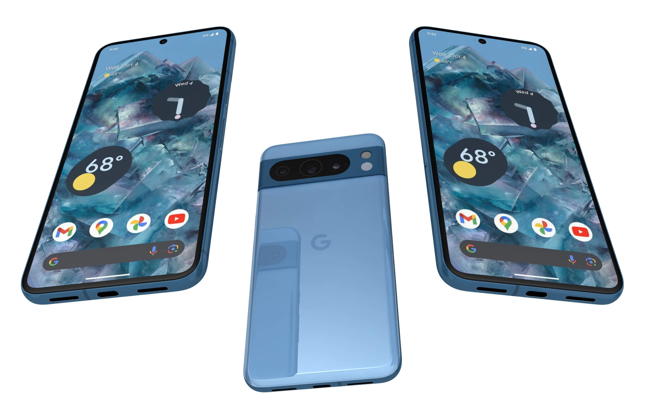 Google Pixel 8 Pro Sky Blue - 3D Model by Rever_Art