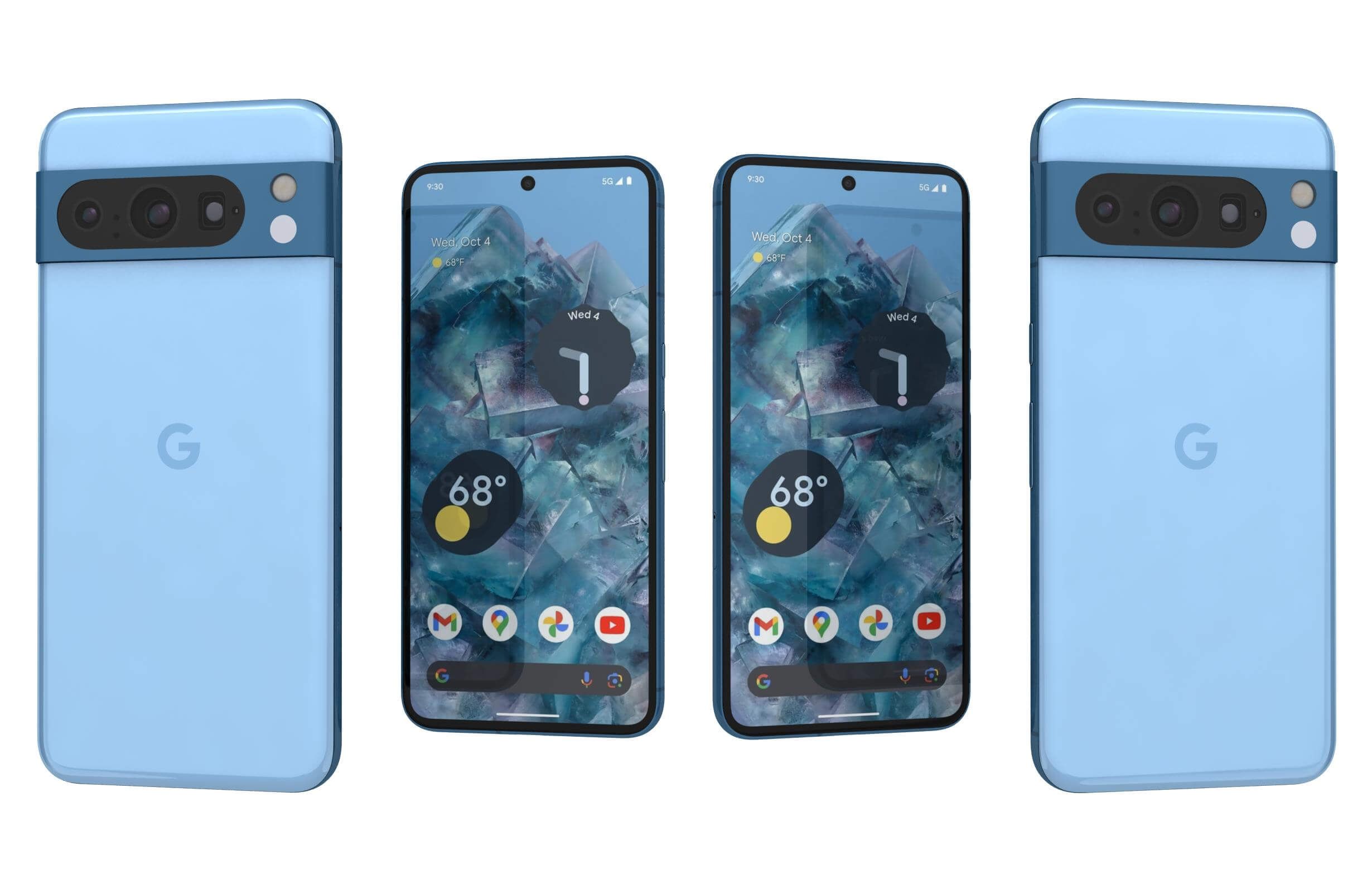 Google Pixel 8 Pro Sky Blue - 3D Model by Rever_Art