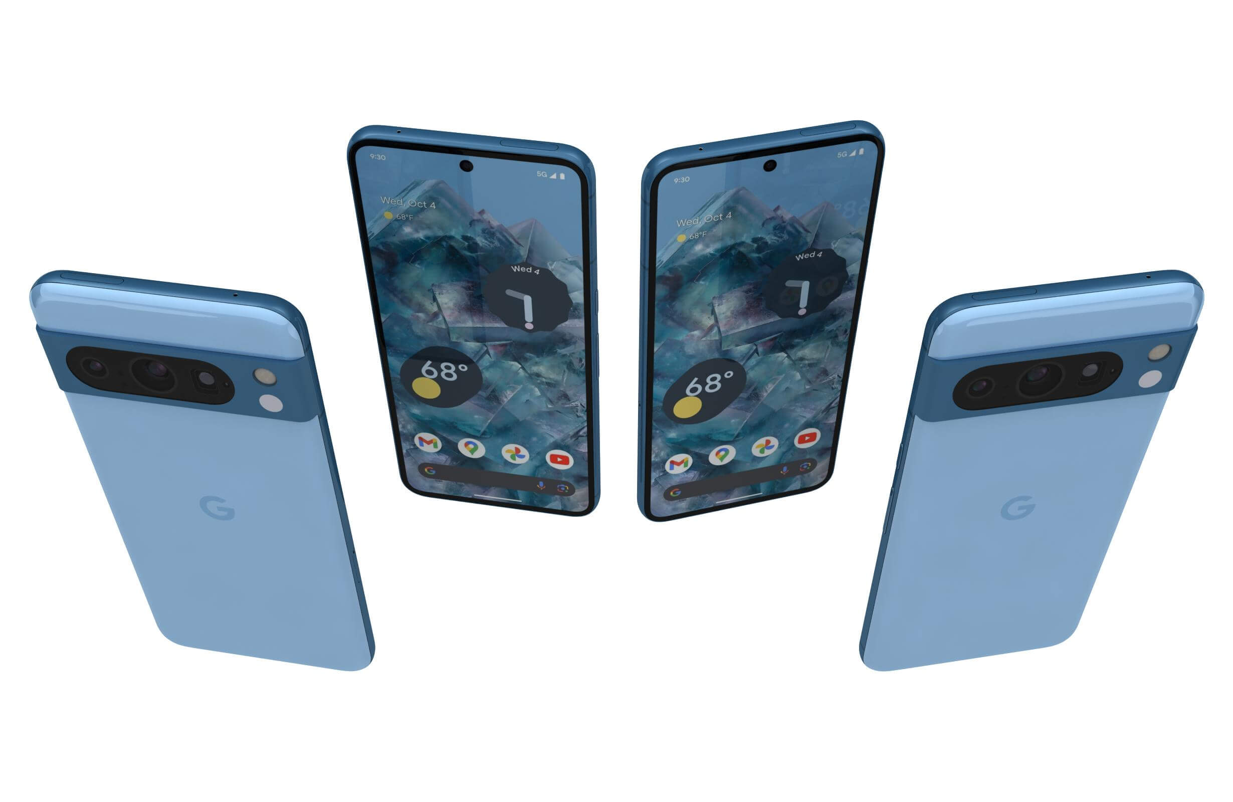Google Pixel 8 Pro Sky Blue - 3D Model by Rever_Art