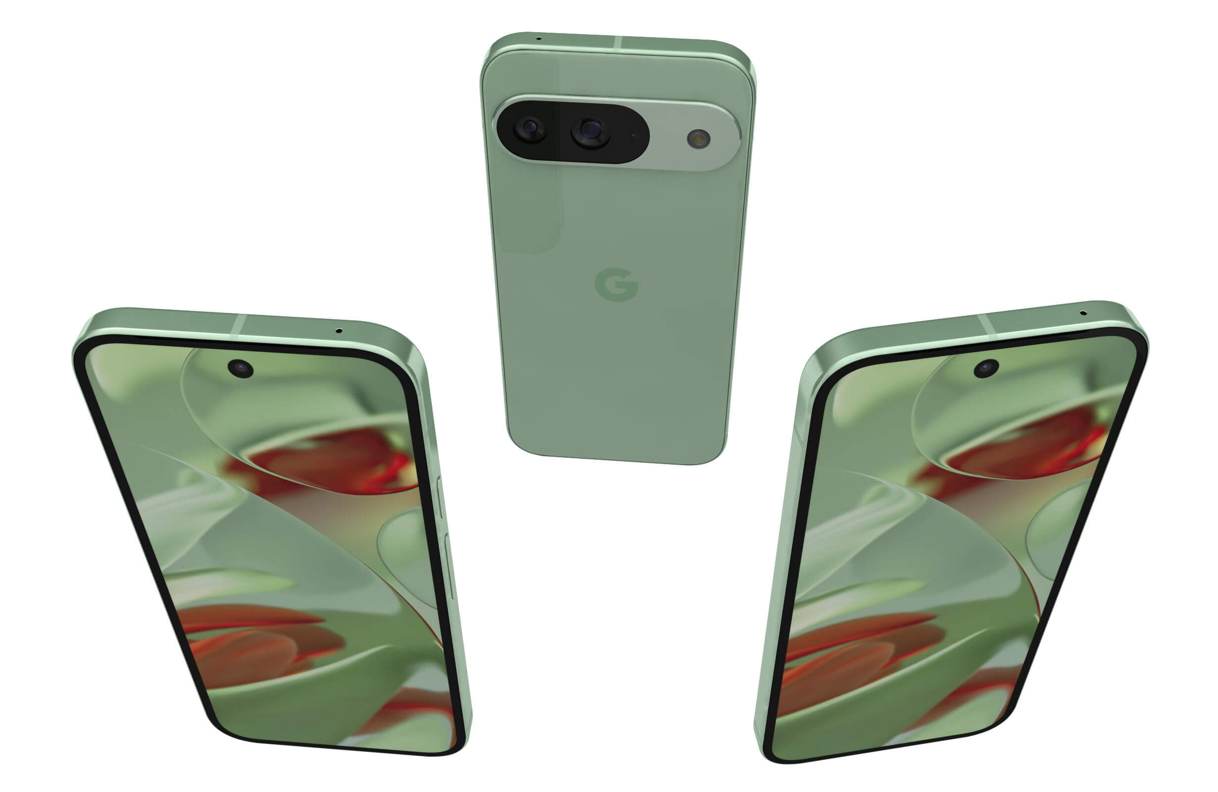 Google Pixel 9 Green - 3D Model by Rever_Art
