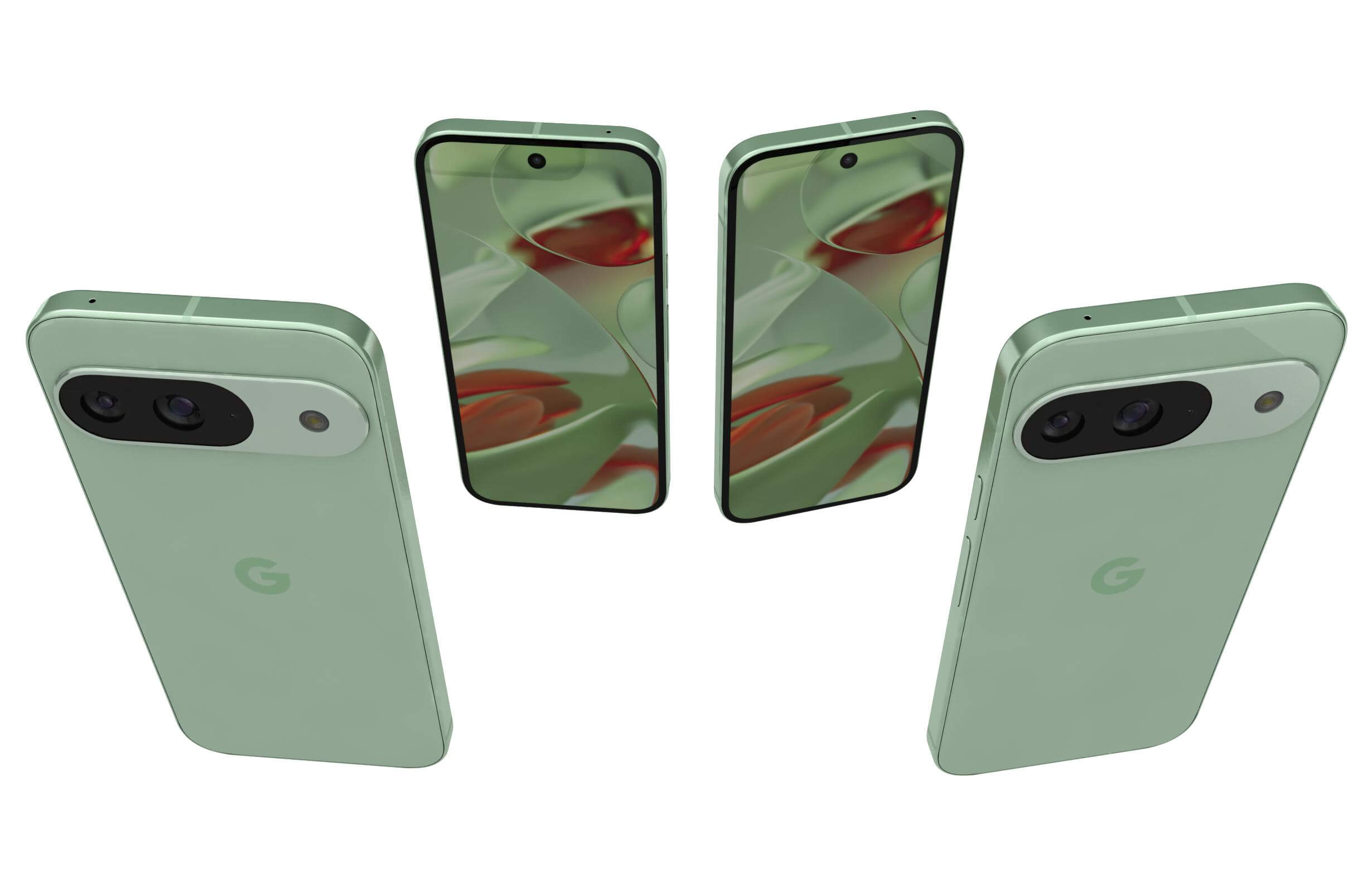 Google Pixel 9 Green - 3D Model by Rever_Art