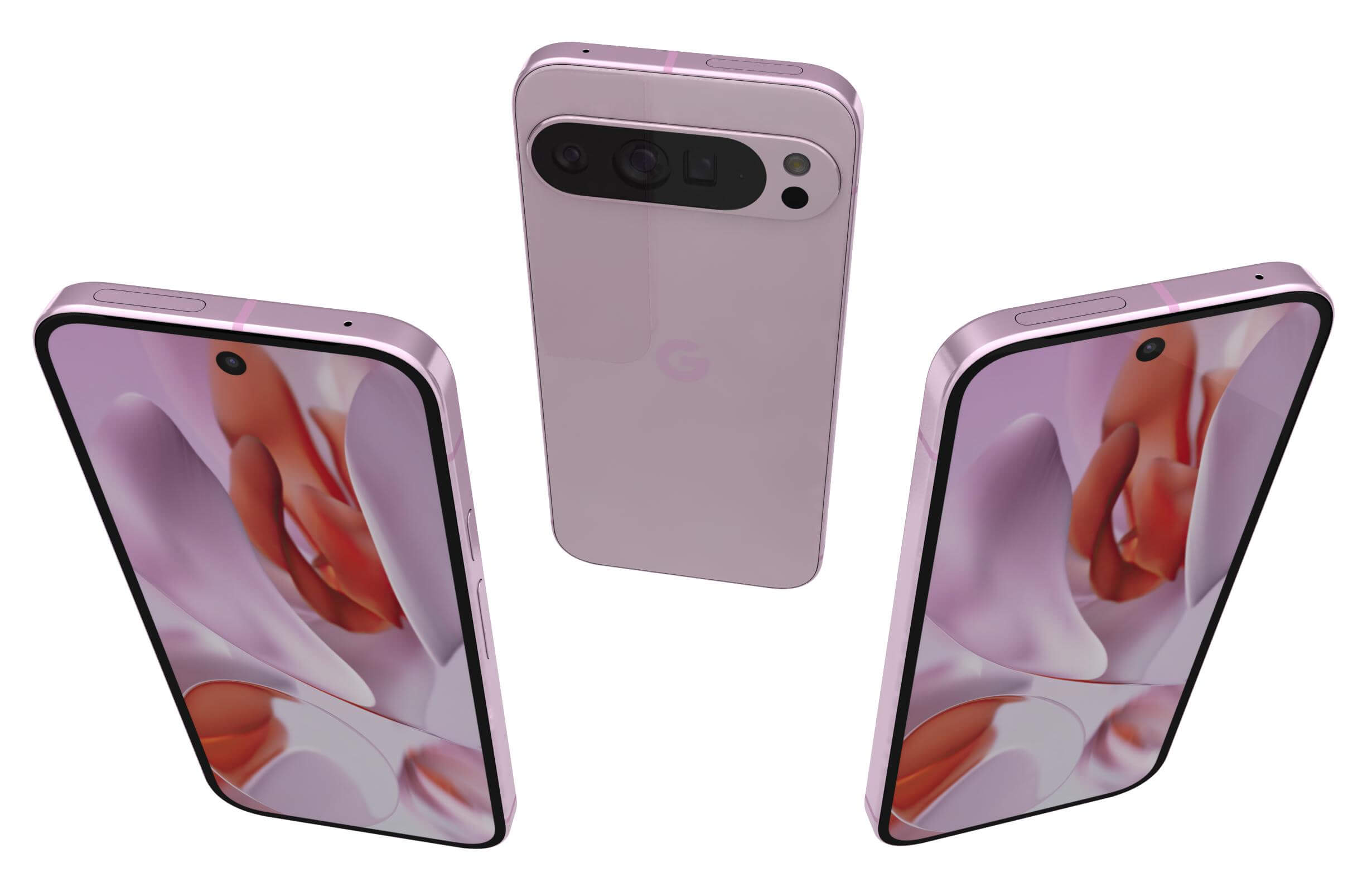 Google Pixel 9 Pro Light Pink - 3D Model by Rever_Art