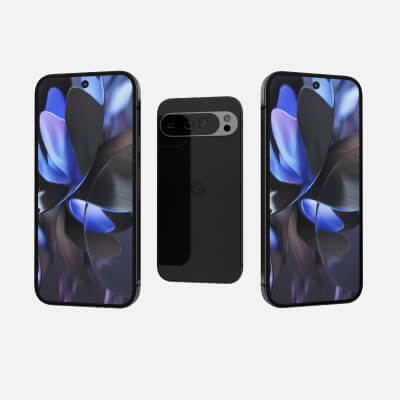 Google Pixel 9 Pro Obsidian - 3D Model by Rever_Art