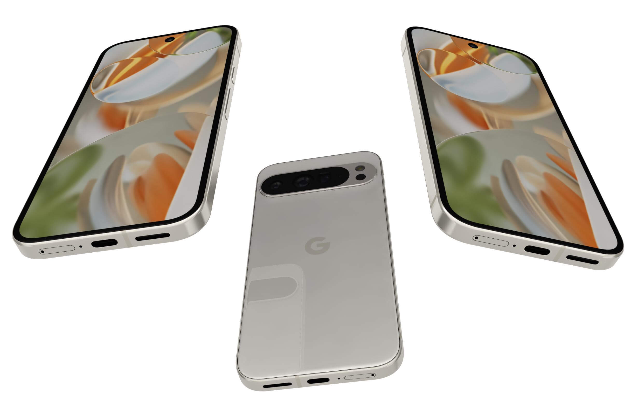 Google Pixel 9 Pro Porcelain - 3D Model by Rever_Art