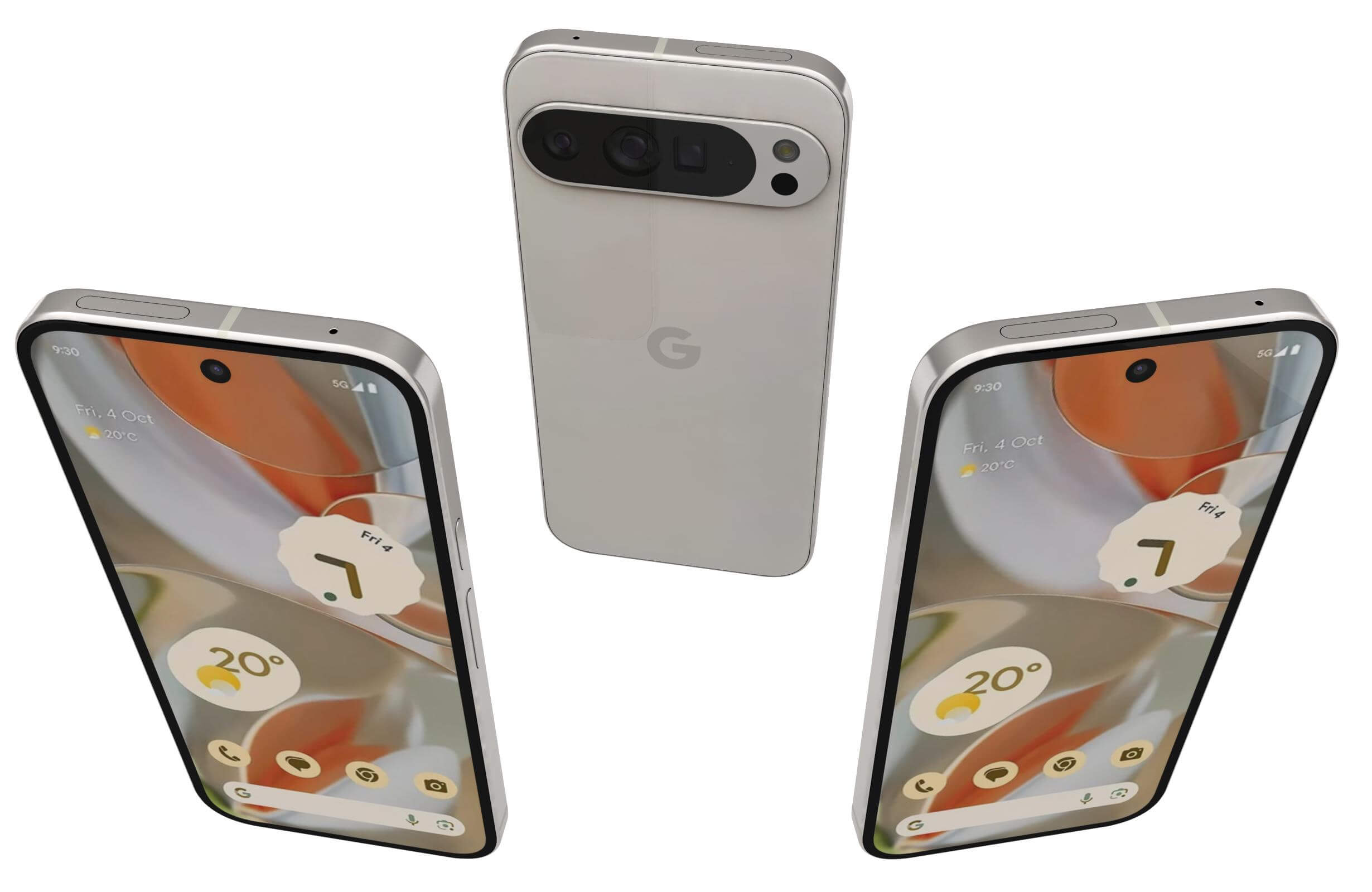 Google Pixel 9 Pro XL Porcelain - 3D Model by Rever_Art