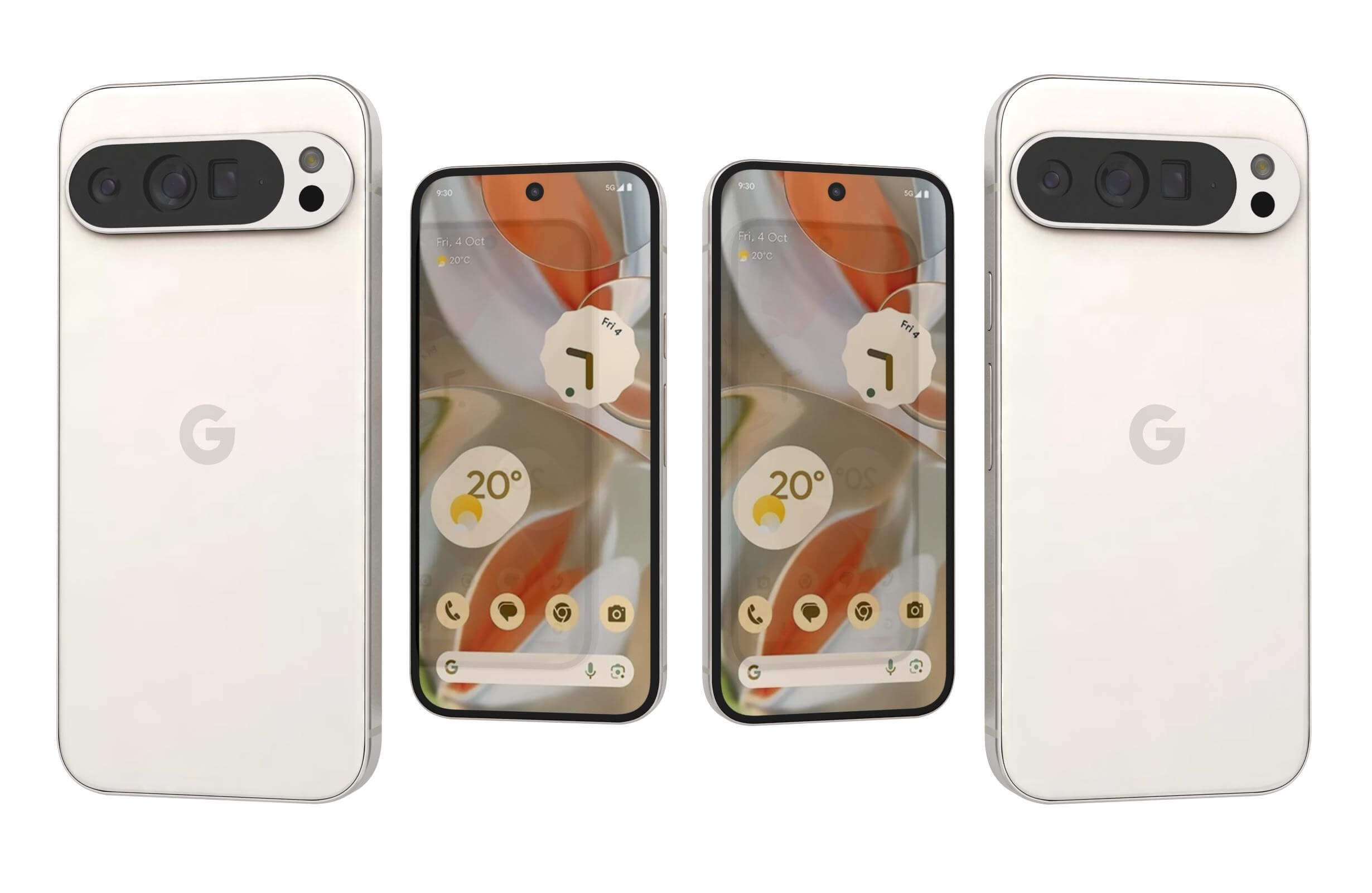 Google Pixel 9 Pro XL Porcelain - 3D Model by Rever_Art