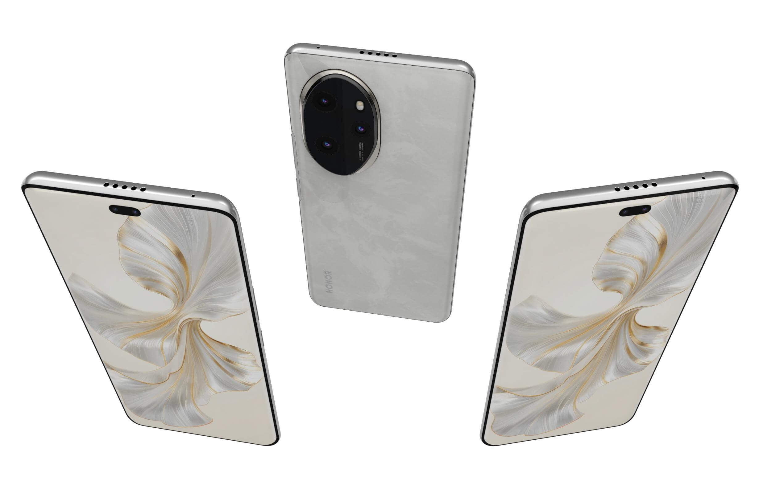 Honor 100 Pro White - 3D Model by Rever_Art