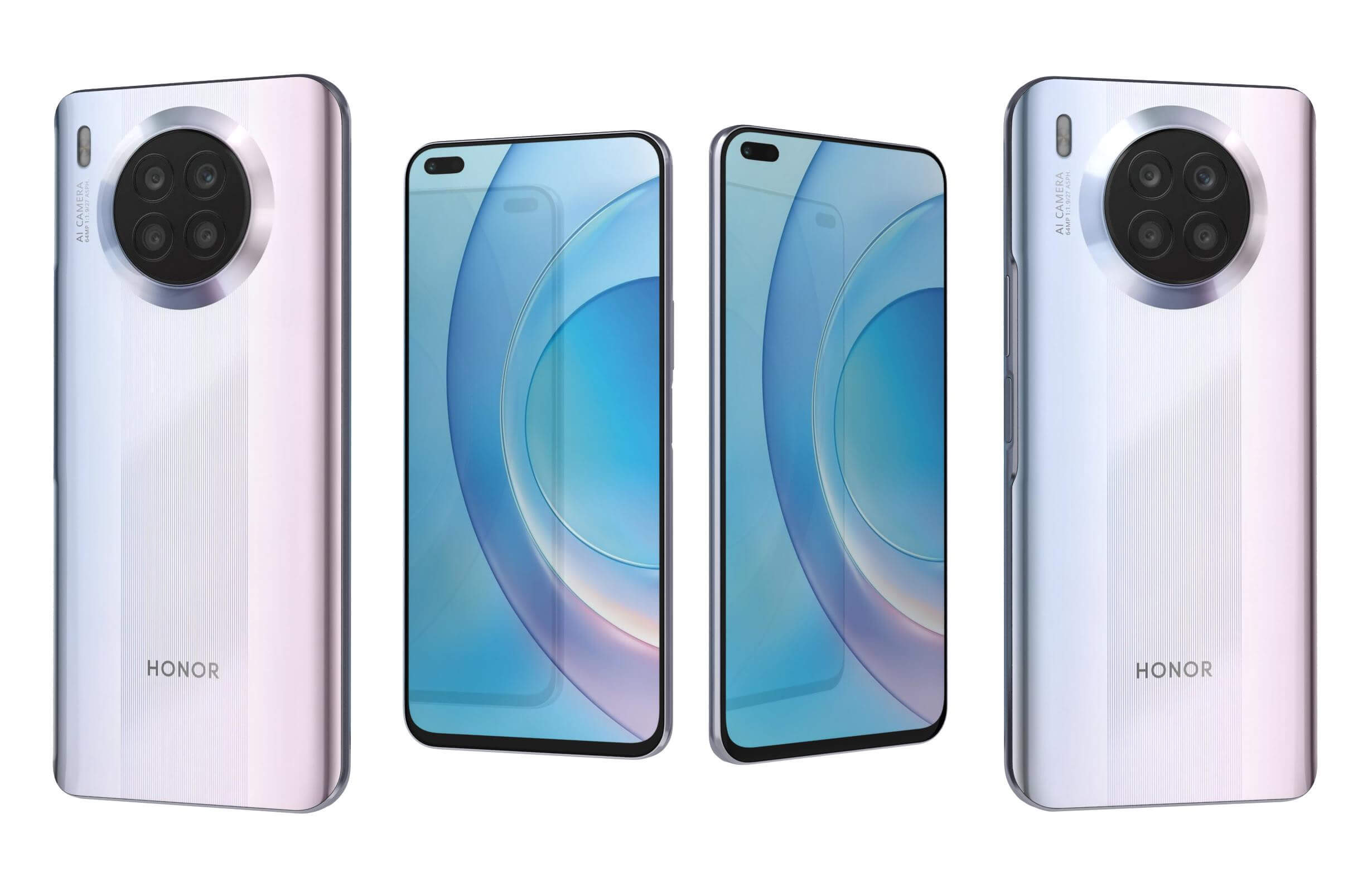 Honor 50 Lite 4G All Colors - 3D Model by Rever_Art