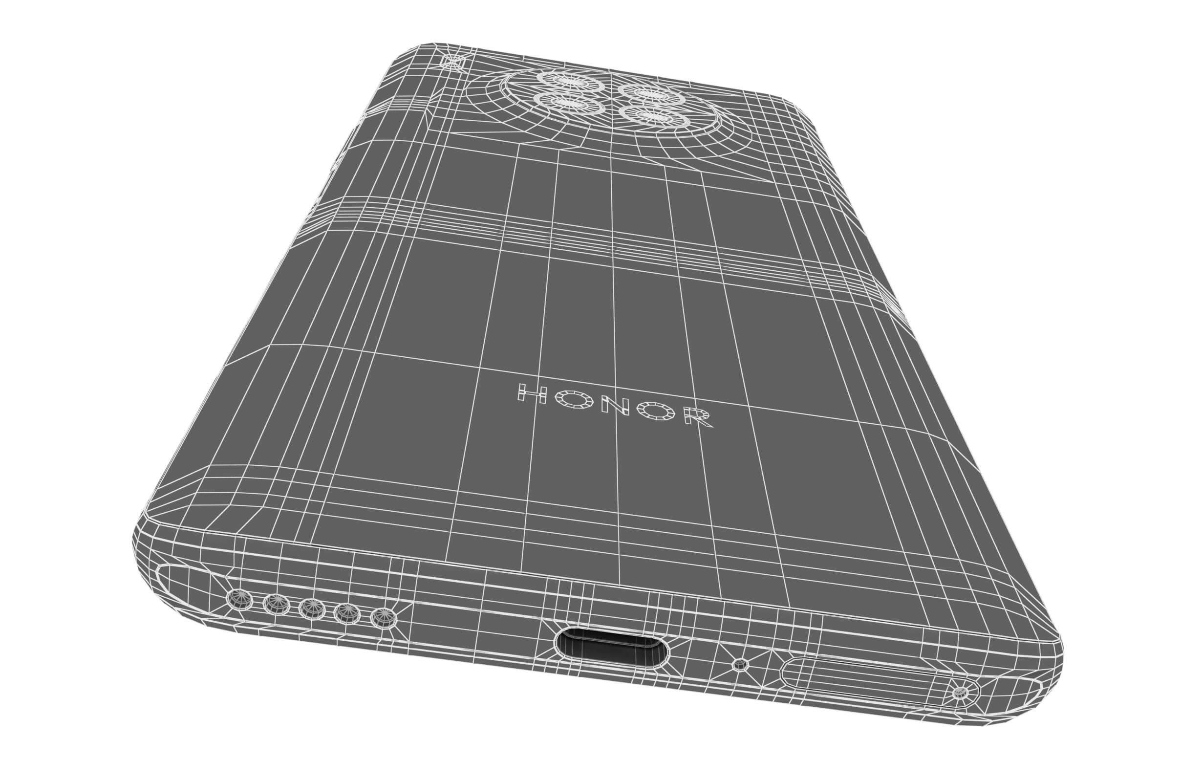 Honor 50 Lite, 4G Space Silver - 3D Model by Rever_Art
