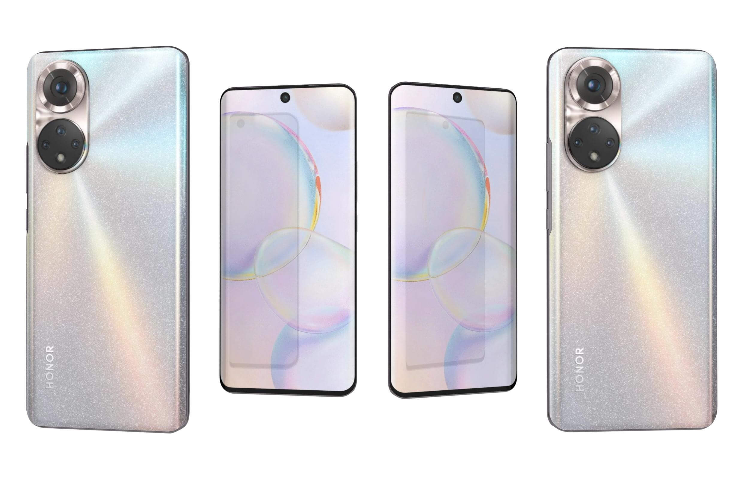 Honor 50 White - 3D Model by Rever_Art