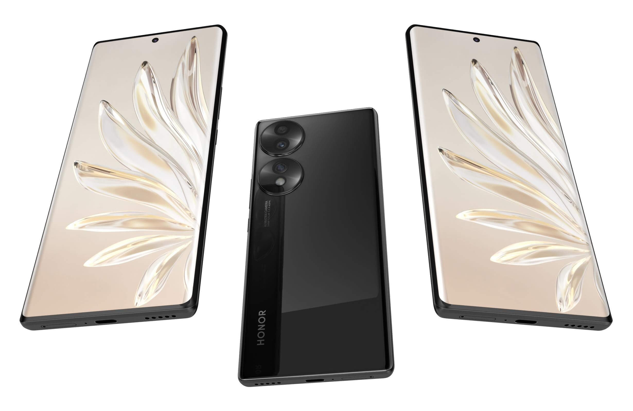 Honor 70 Black - 3D Model by Rever_Art