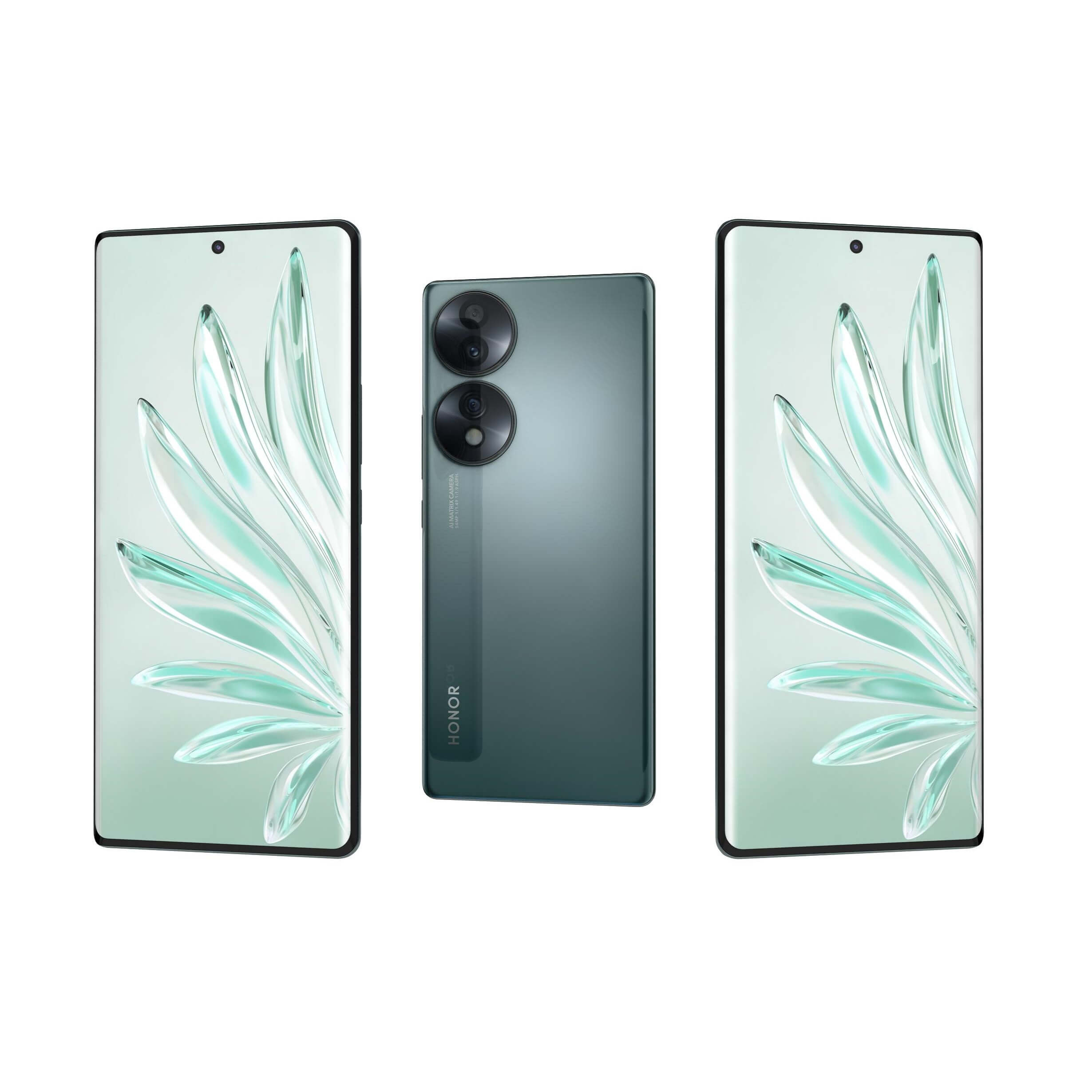 Honor 70 Green - 3D Model by Rever_Art