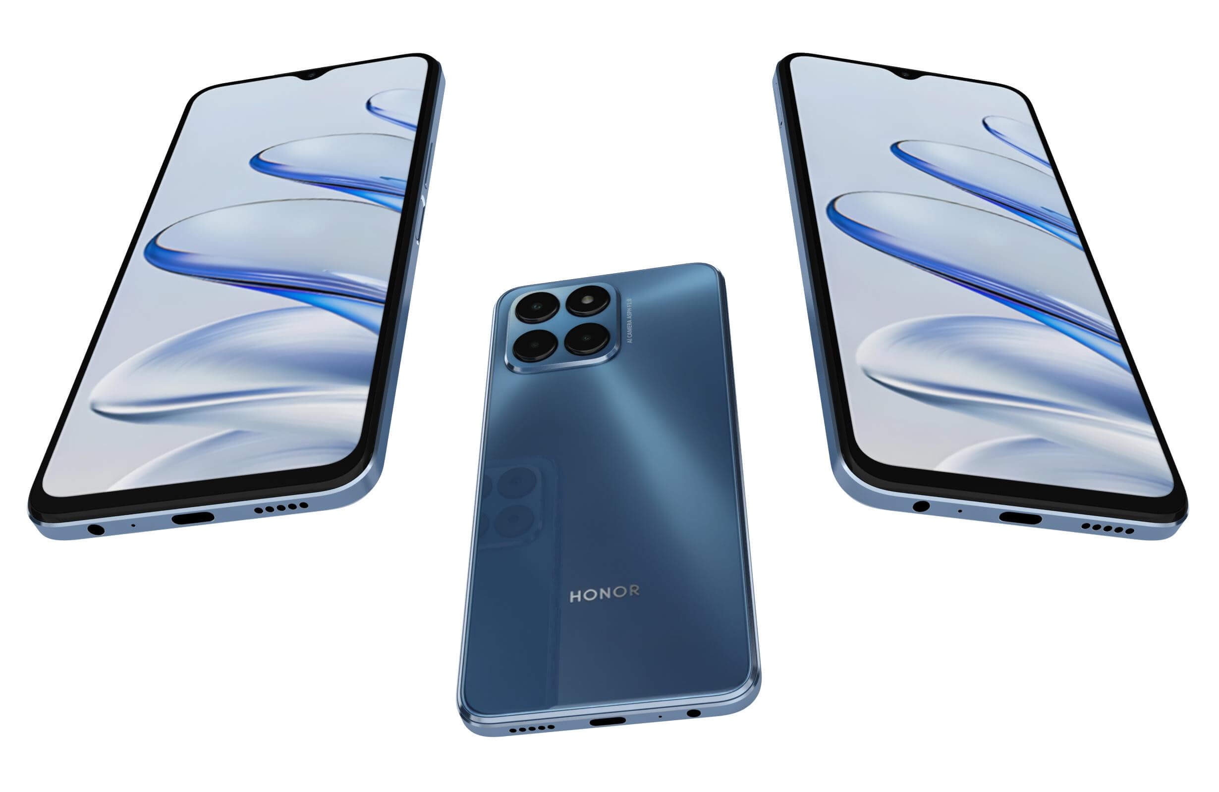 Honor 70 Lite Blue - 3D Model by Rever_Art