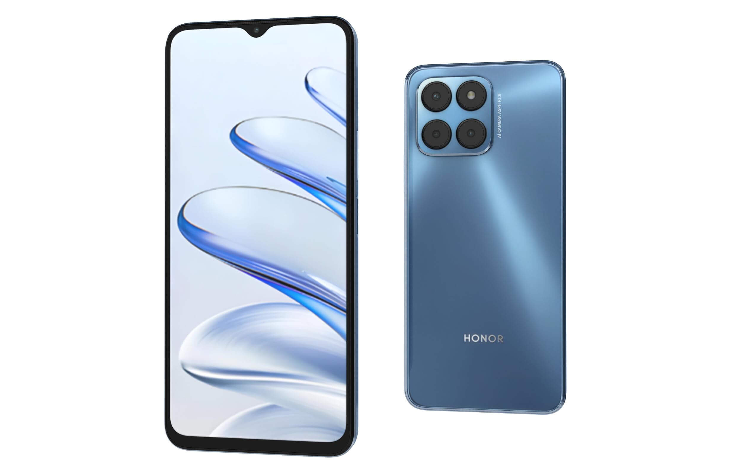 Honor 70 Lite Blue - 3D Model by Rever_Art