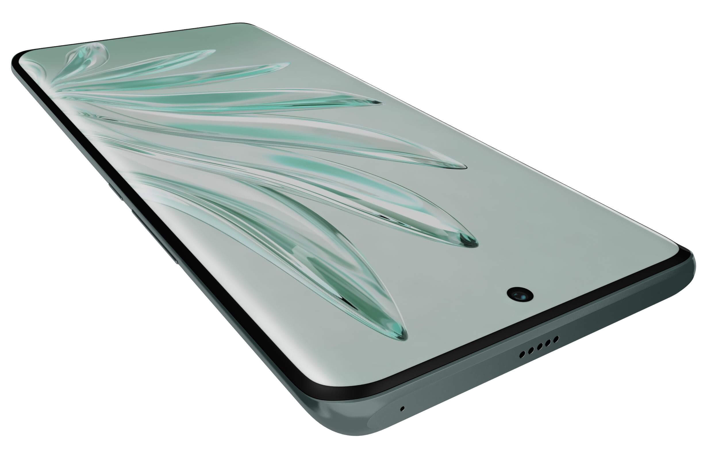 Honor 70 Pro Green - 3D Model by Rever_Art