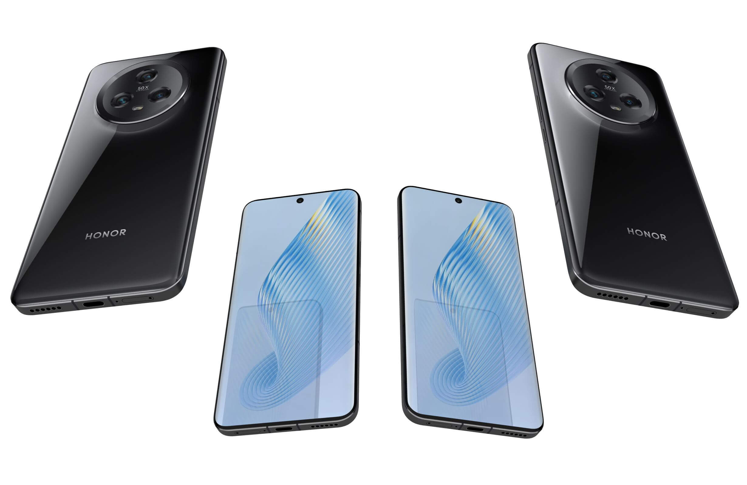 Honor Magic 5 Black - 3D Model by Rever_Art