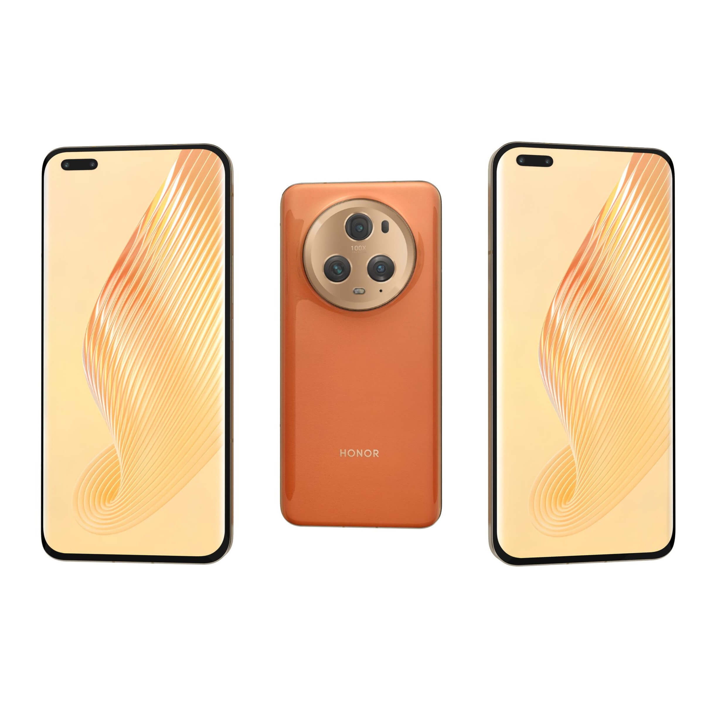 Honor Magic 5 Pro Orange - 3D Model by Rever_Art