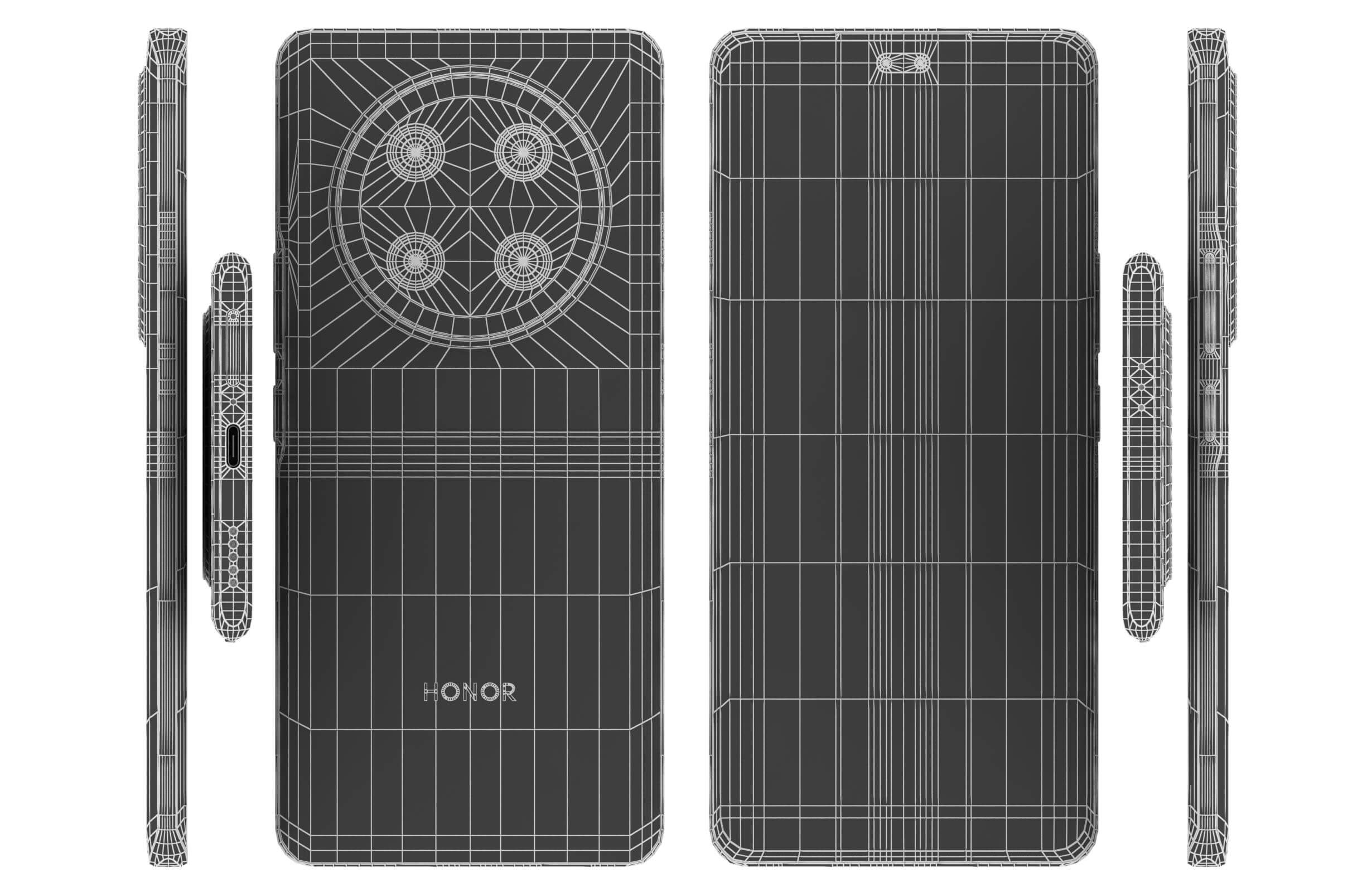 Honor Magic7 Lite Titanium Black - 3D Model by Rever_Art