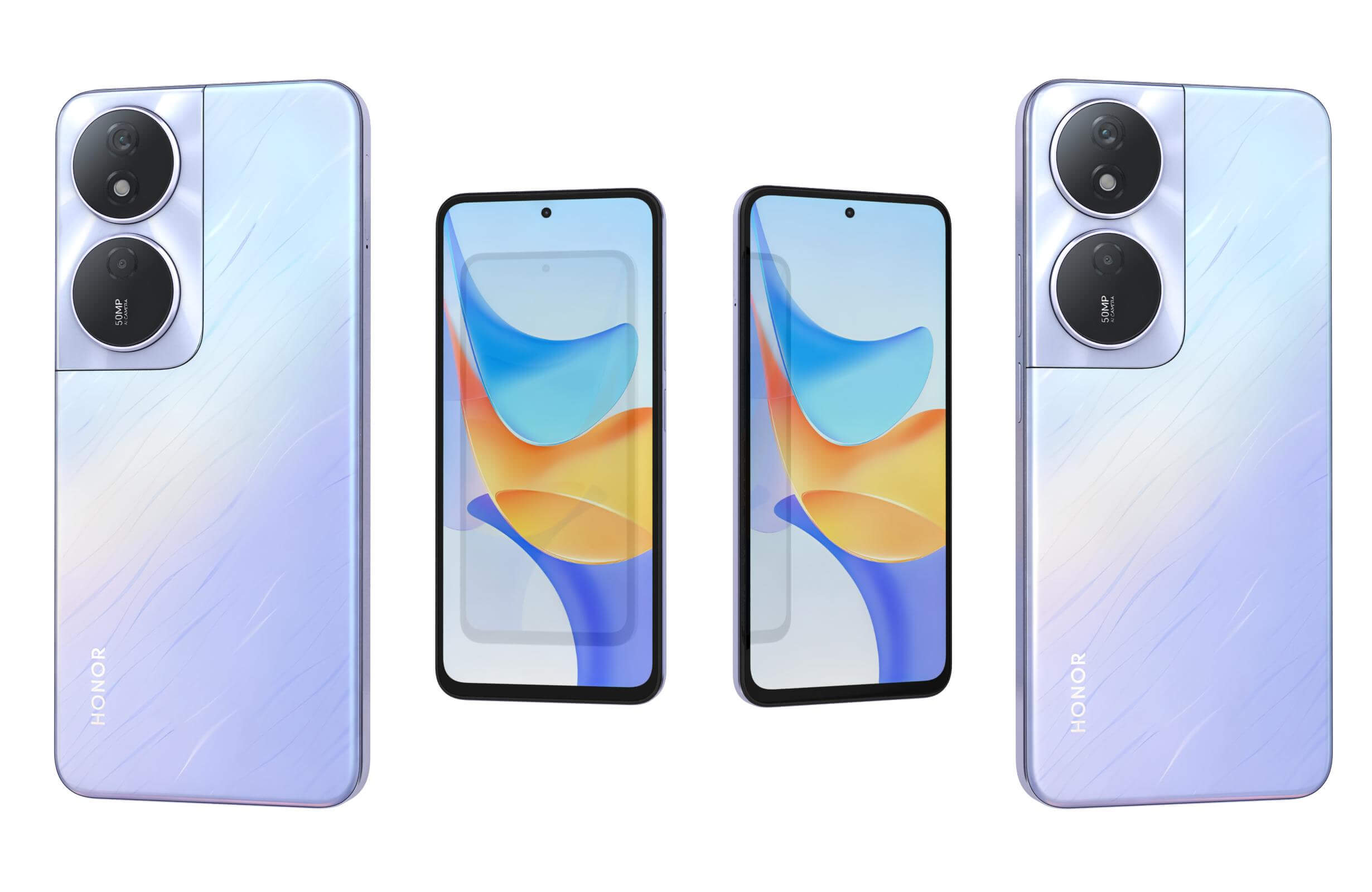 Honor Play 50 Plus Purple - 3D Model by Rever_Art