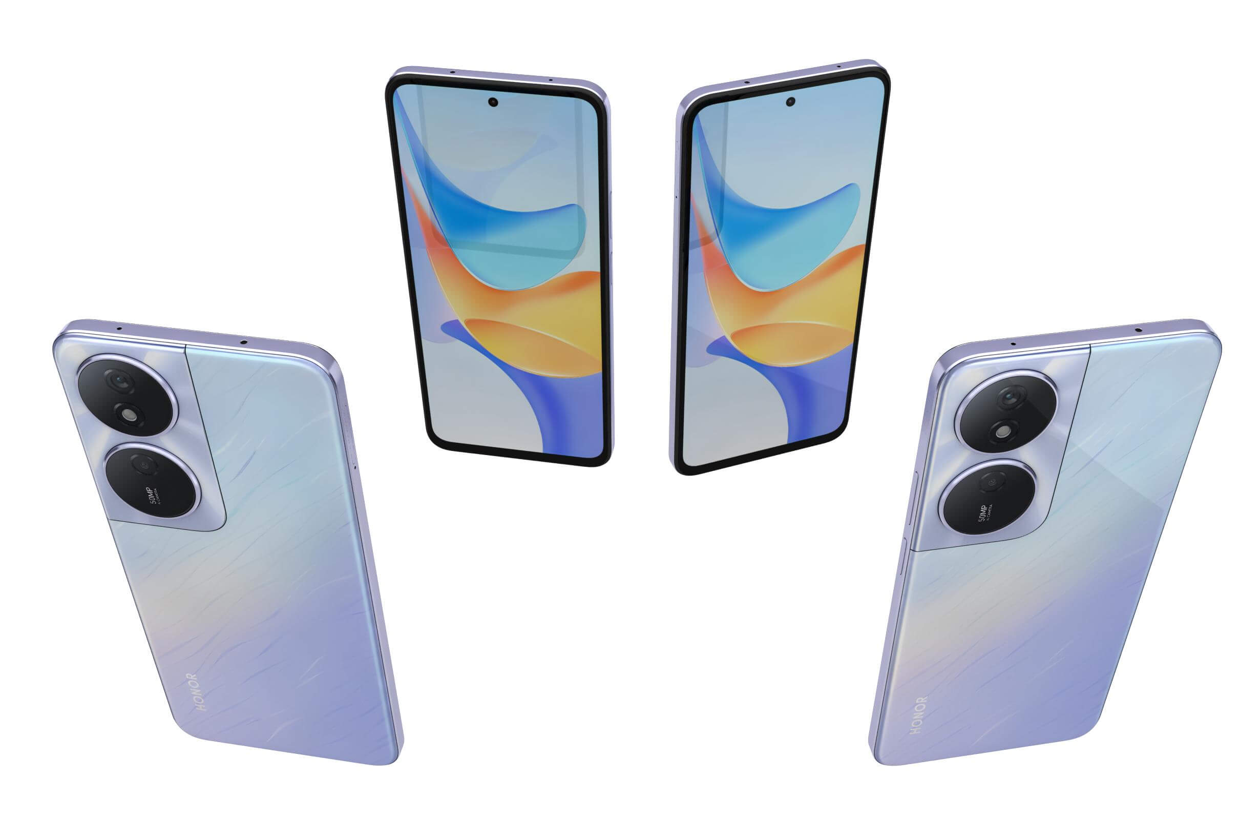 Honor Play 50 Plus Purple - 3D Model by Rever_Art