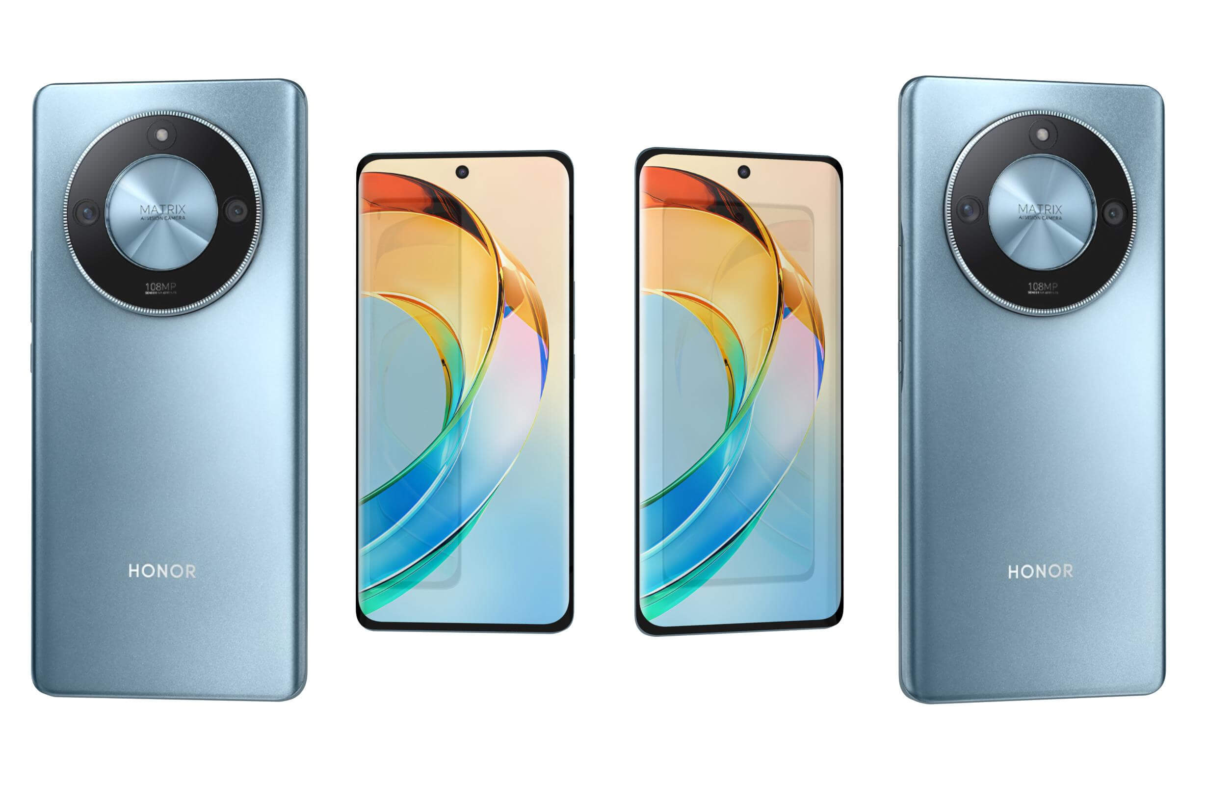 Honor X50 Blue - 3D Model by Rever_Art