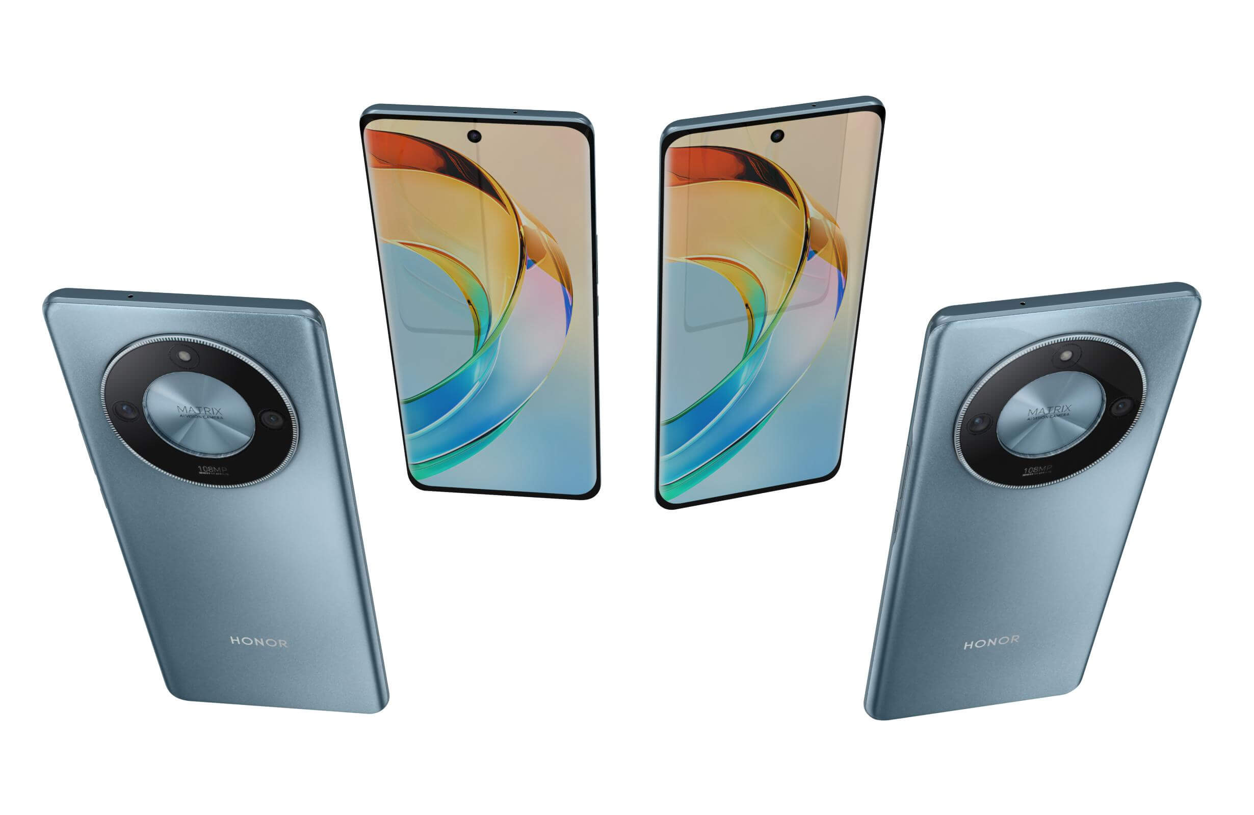 Honor X50 Blue - 3D Model by Rever_Art