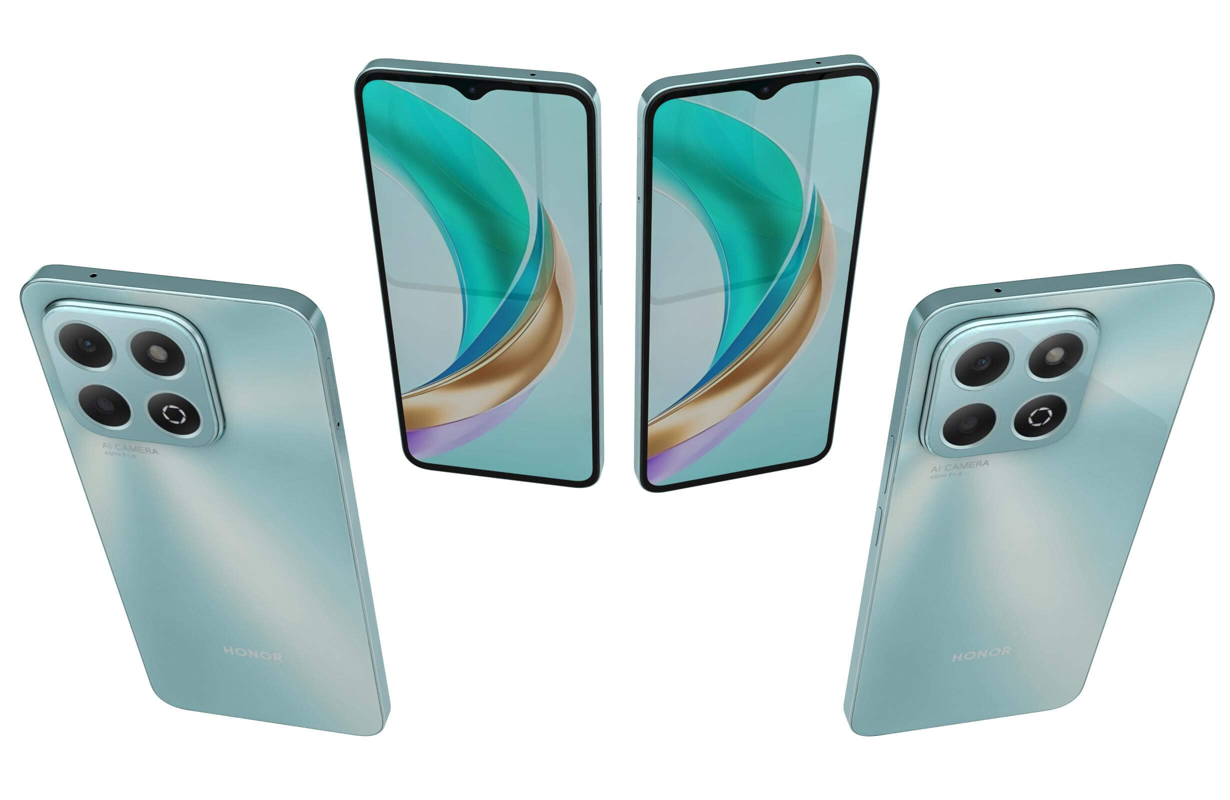 Honor X6B Ocean Cyan - 3D Model by Rever_Art