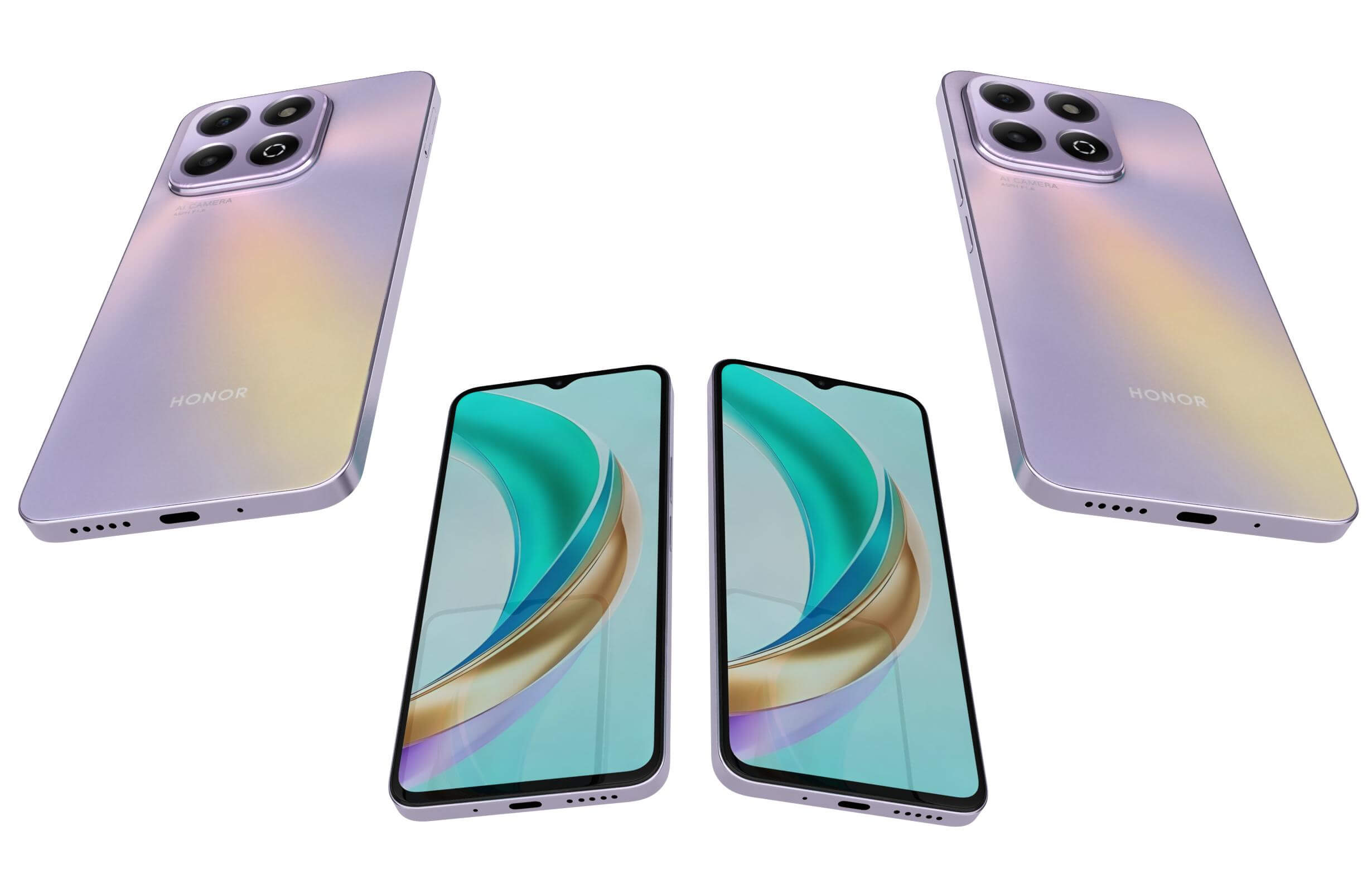 Honor X6B Starry Purple - 3D Model by Rever_Art