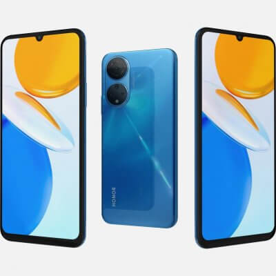 Honor X7 Blue - 3D Model by Rever_Art